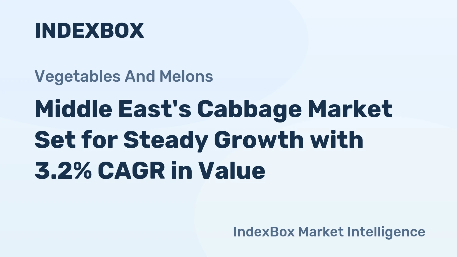Middle East's Cabbage Market Set for Steady Growth with 3.2% CAGR in Value