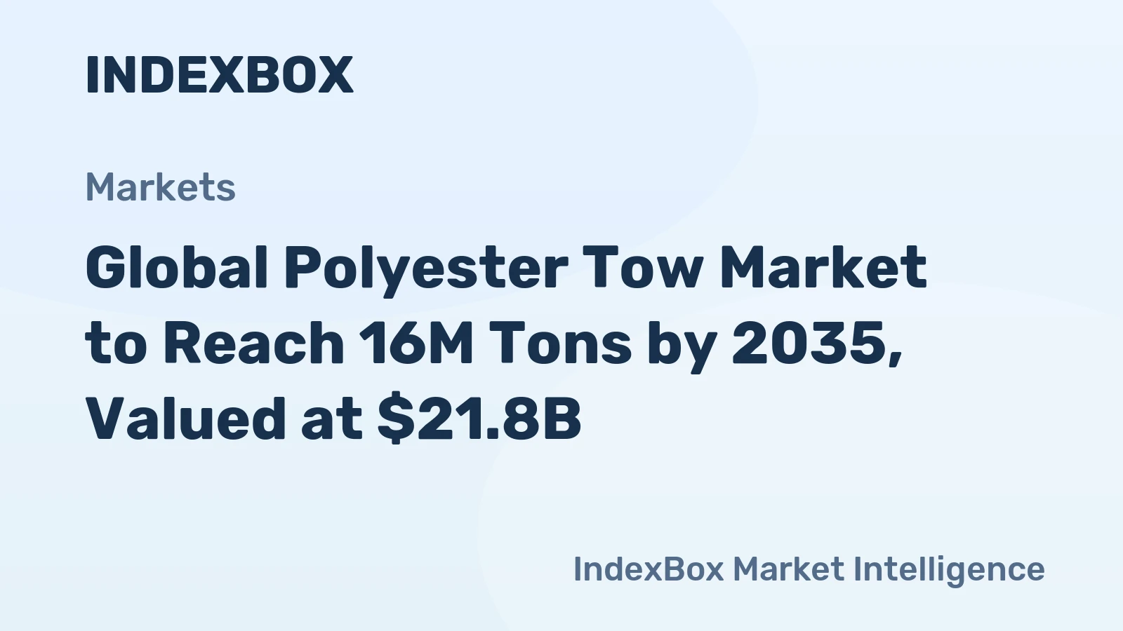 Global Polyester Tow Market to Reach 16M Tons by 2035, Valued at $21.8B
