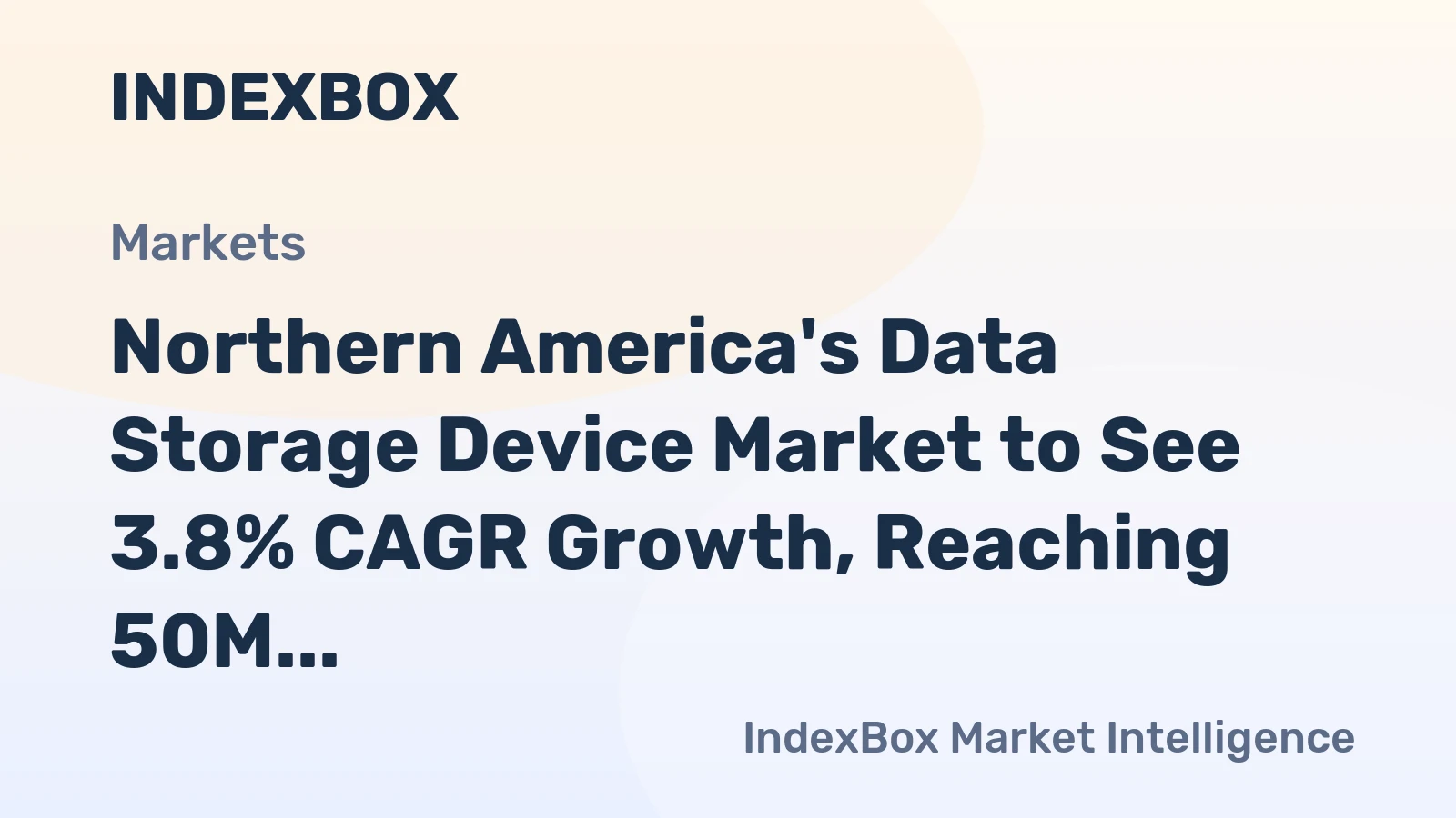 Northern America's Data Storage Device Market to See 3.8% CAGR Growth, Reaching 50M Units by 2035