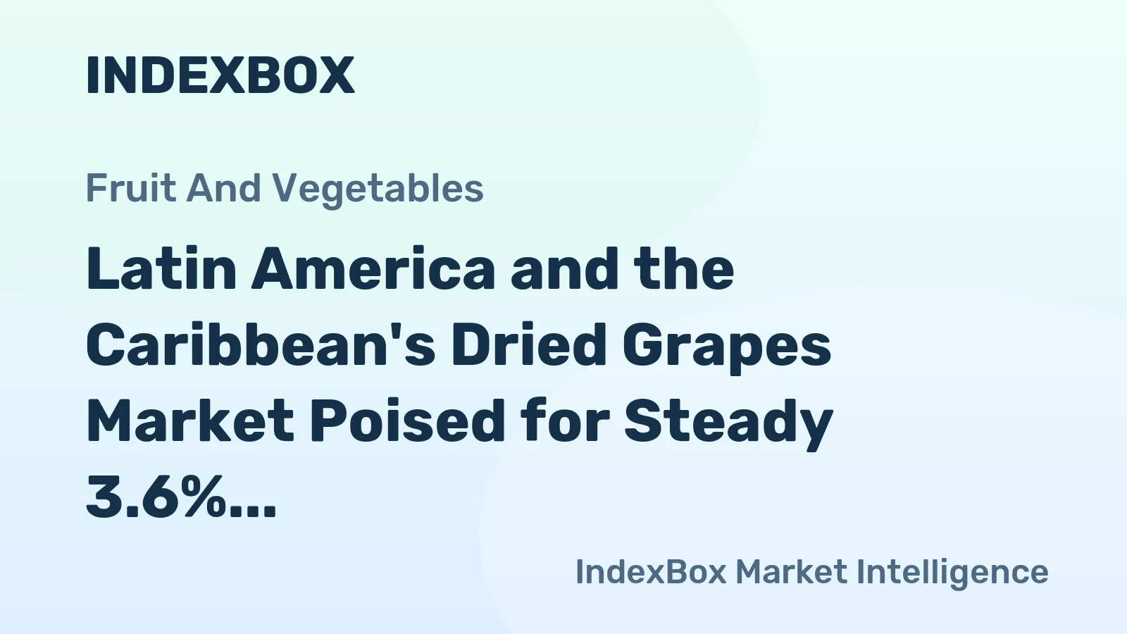 Latin America and the Caribbean's Dried Grapes Market Poised for Steady 3.6% CAGR Growth