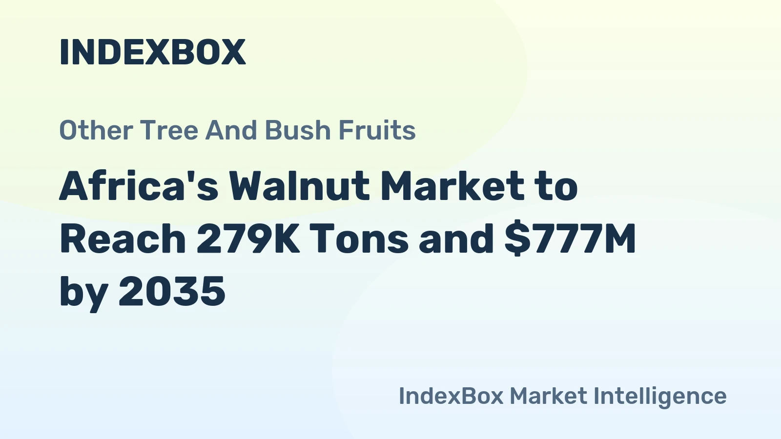 Africa's Walnut Market to Reach 279K Tons and $777M by 2035
