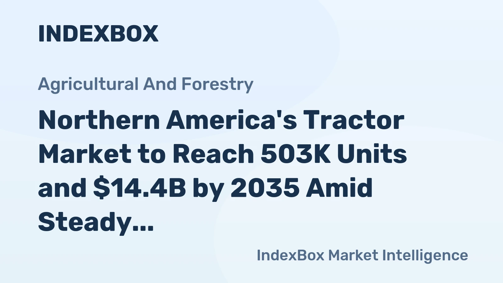 Northern America's Tractor Market to Reach 503K Units and $14.4B by 2035 Amid Steady Growth