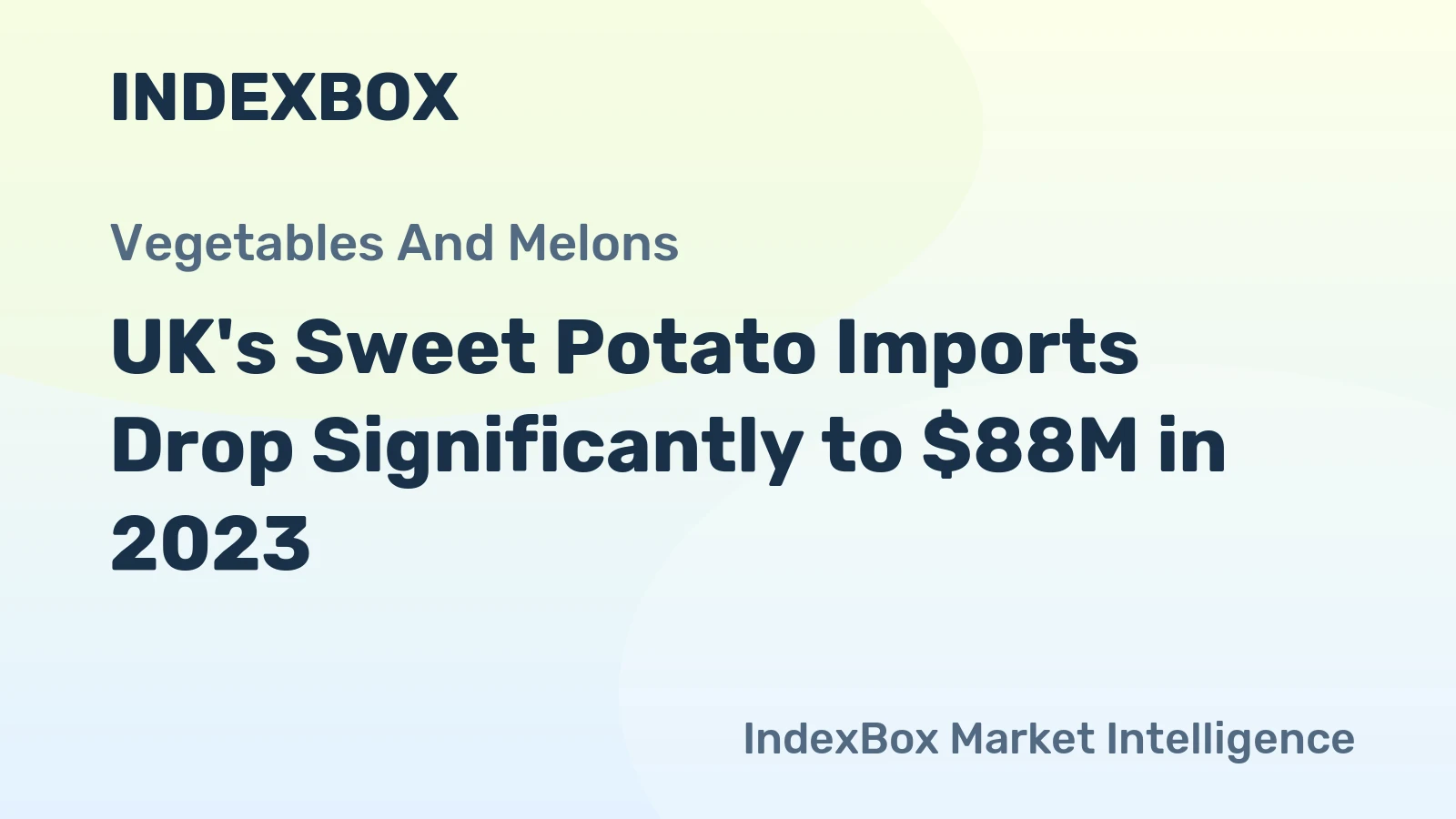 UK's Sweet Potato Imports Drop Significantly to $88M in 2023