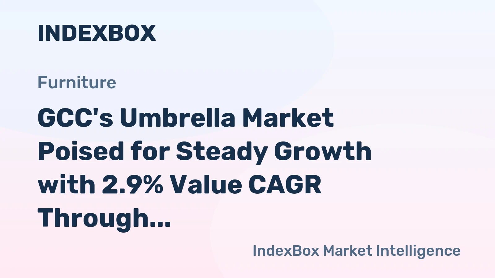 GCC's Umbrella Market Poised for Steady Growth with 2.9% Value CAGR Through 2035