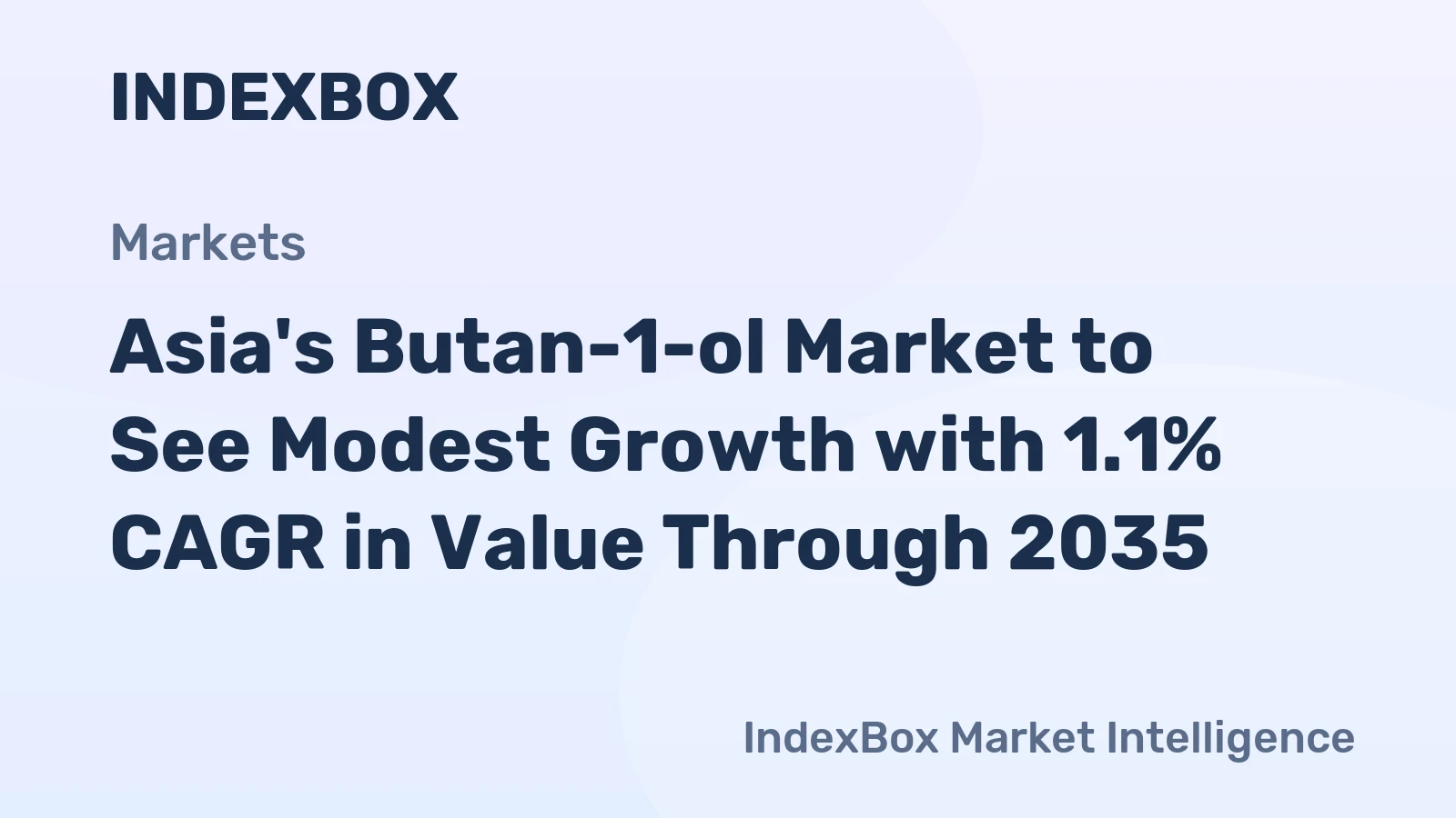 Asia's Butan-1-ol Market to See Modest Growth with 1.1% CAGR in Value Through 2035