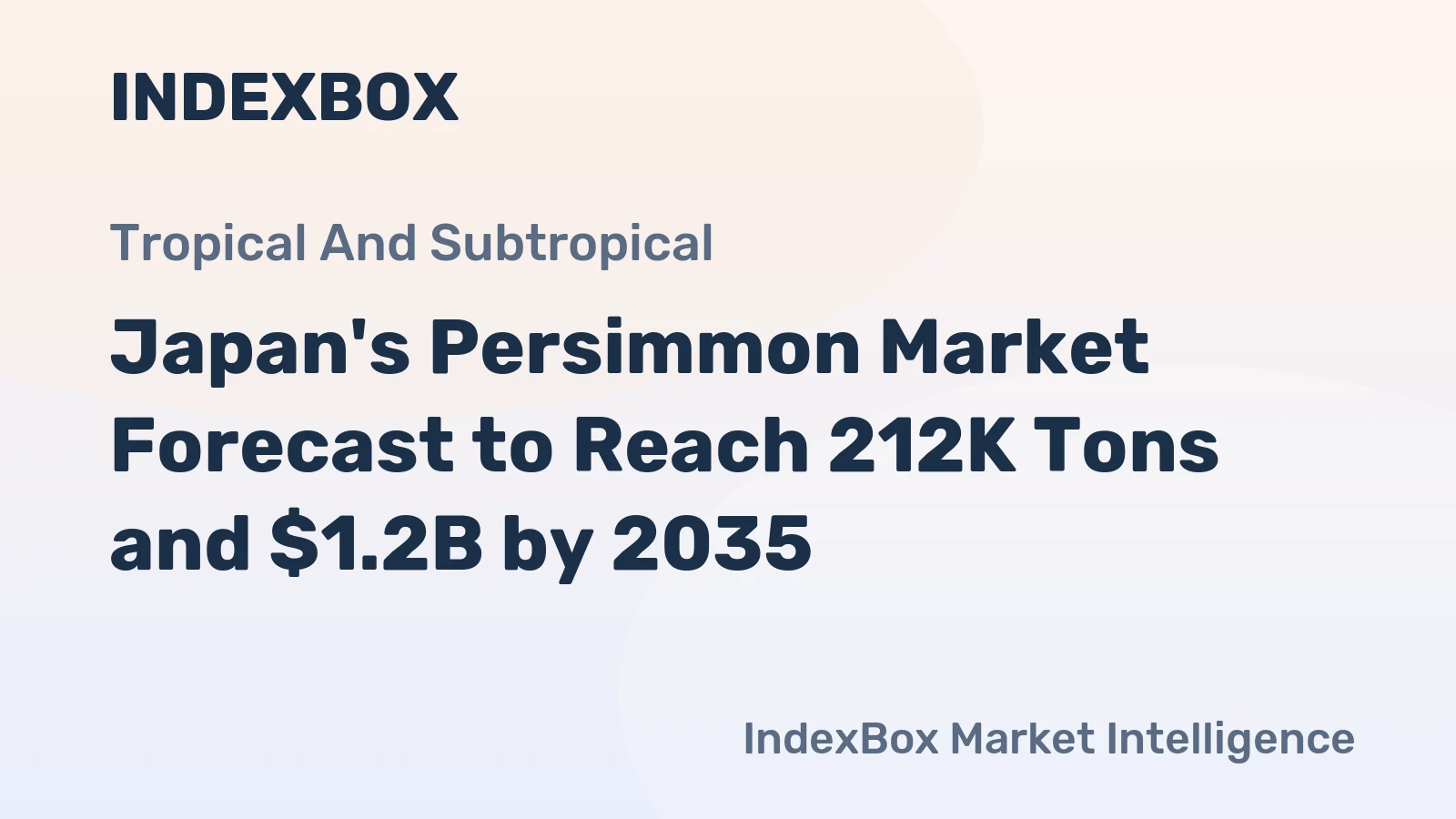 Japan's Persimmon Market Forecast to Reach 212K Tons and $1.2B by 2035