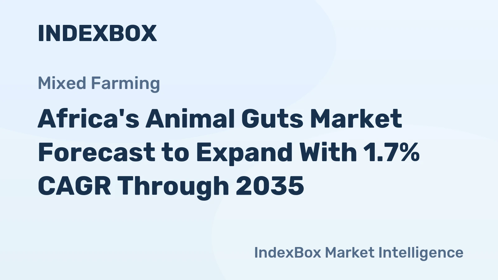 Africa's Animal Guts Market Forecast to Expand With 1.7% CAGR Through 2035