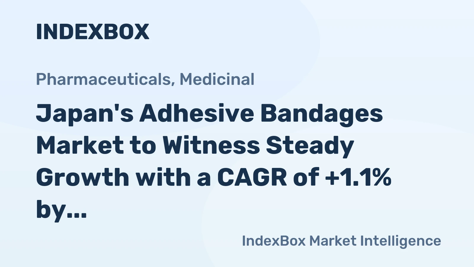 Japan's Adhesive Bandages Market to Witness Steady Growth with a CAGR of +1.1% by 2035