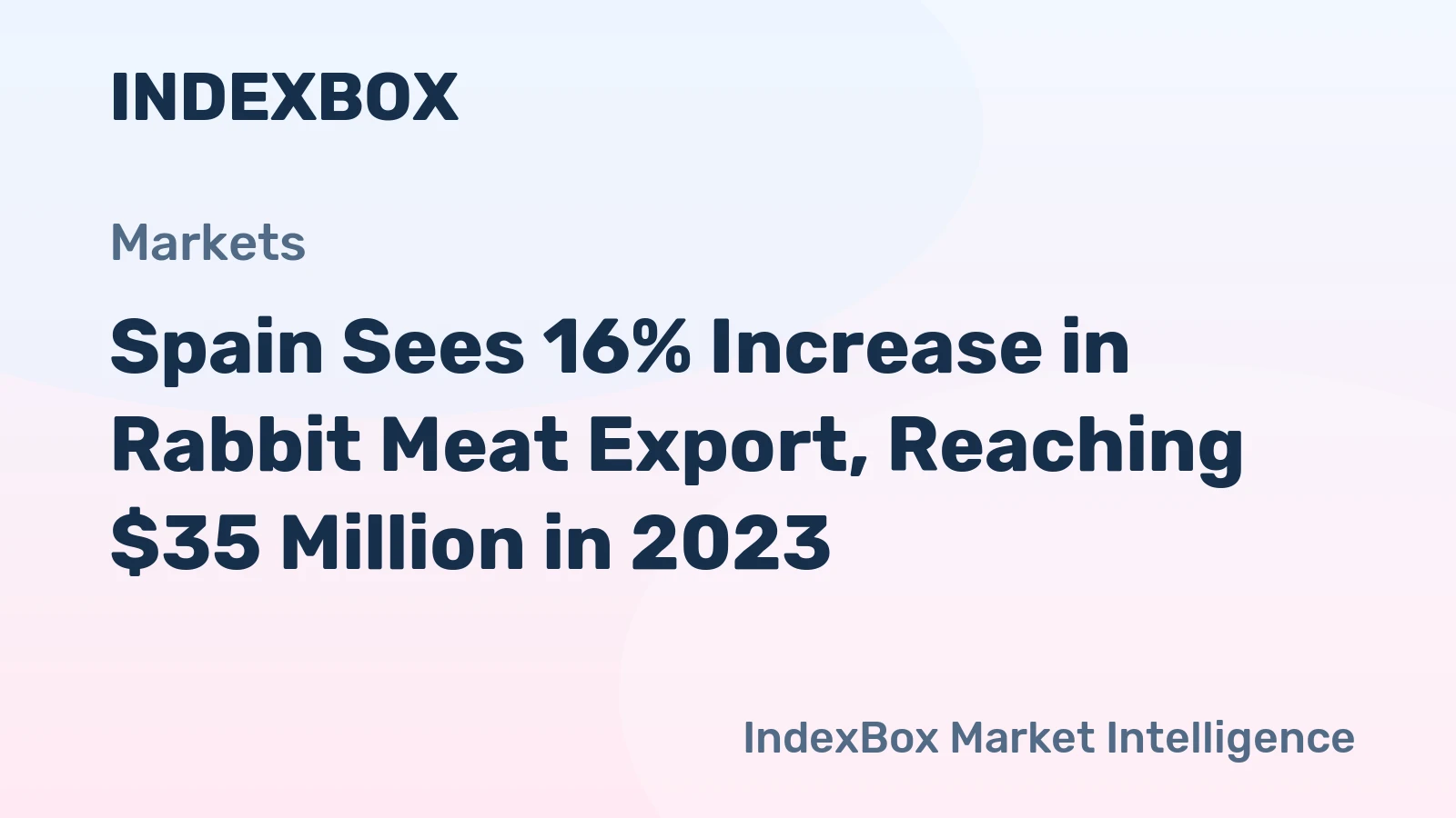 Spain Sees 16% Increase in Rabbit Meat Export, Reaching $35 Million in 2023