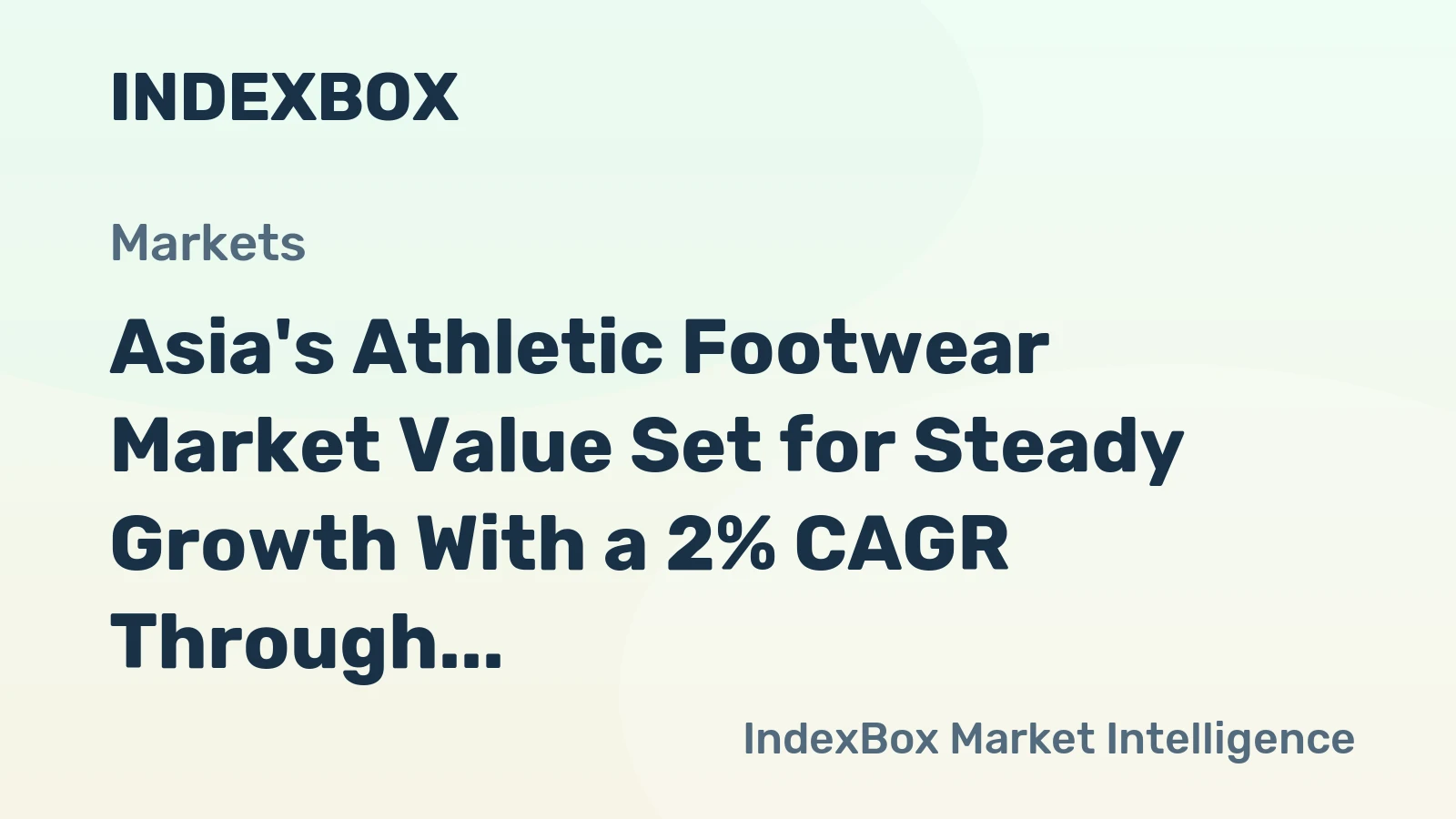 Asia's Athletic Footwear Market Value Set for Steady Growth With a 2% CAGR Through 2035