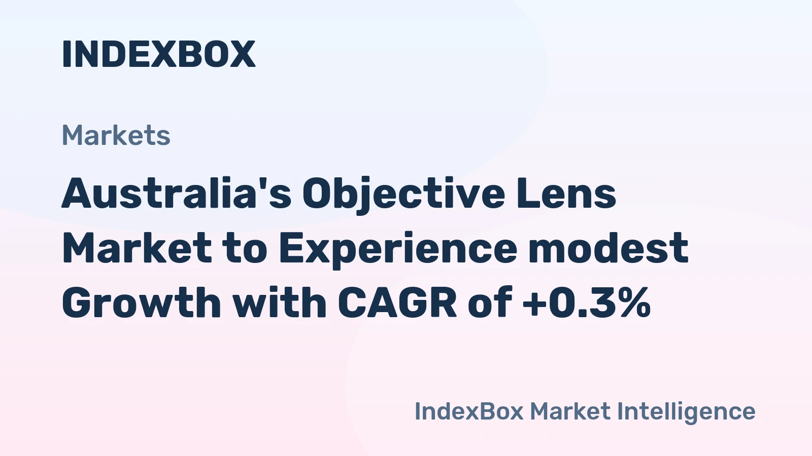 Australia's Objective Lens Market to Experience modest Growth with CAGR of +0.3%