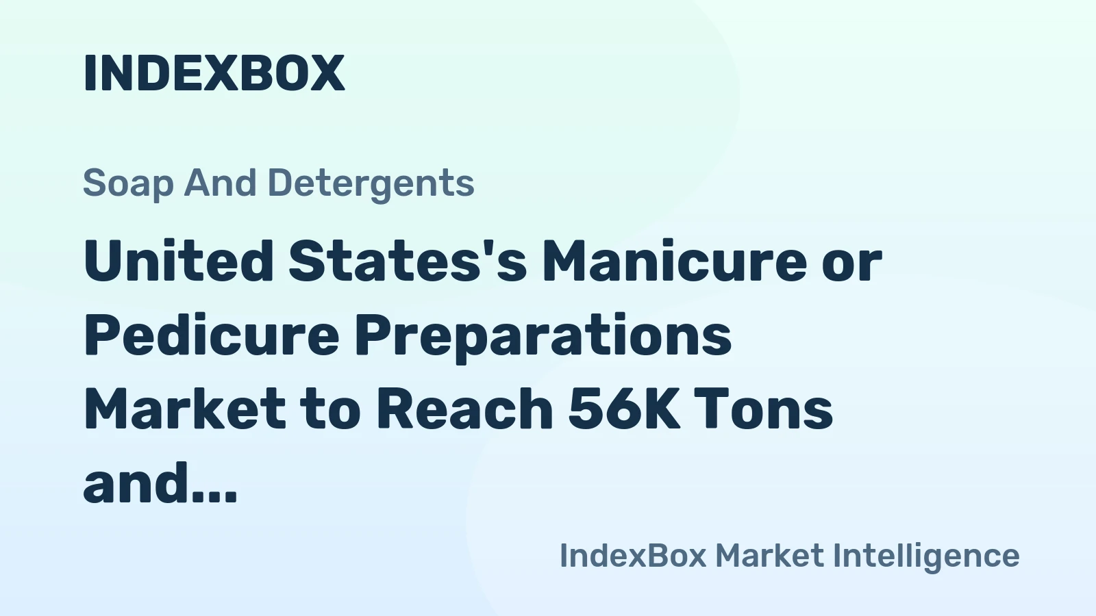 United States's Manicure or Pedicure Preparations Market to Reach 56K Tons and $1.4B by 2035