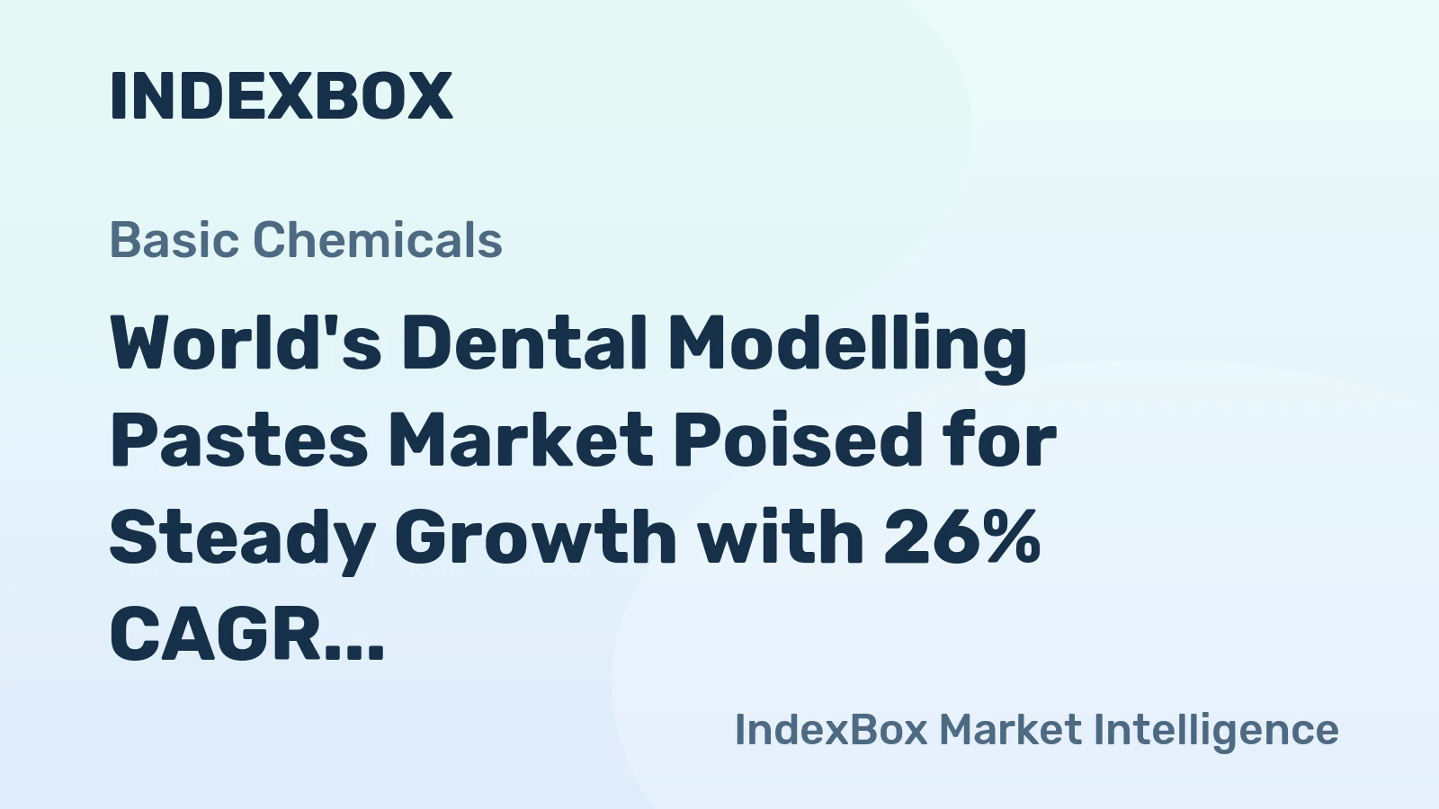 World's Dental Modelling Pastes Market Poised for Steady Growth with 26% CAGR Through 2035