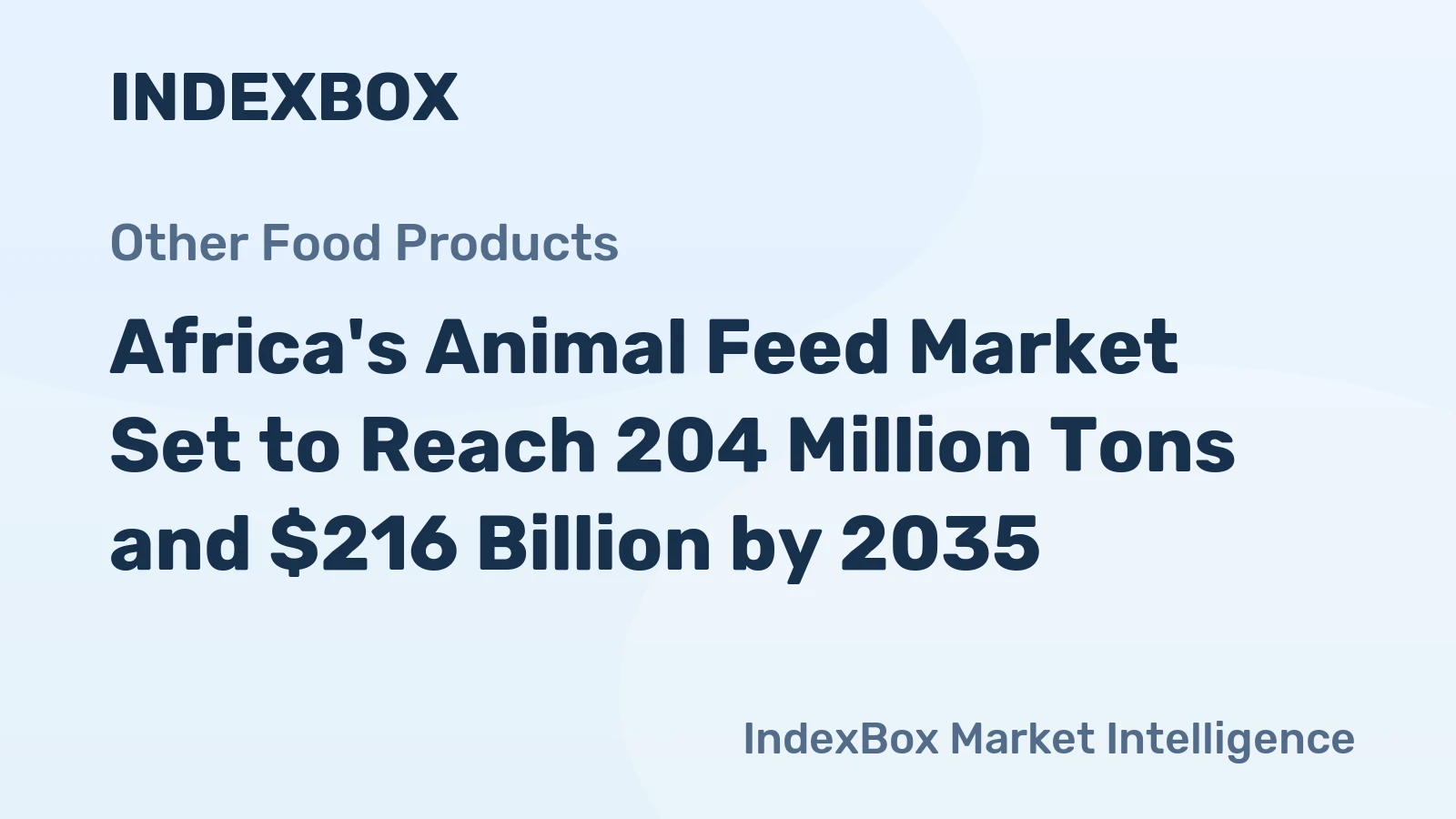 Africa's Animal Feed Market Set to Reach 204 Million Tons and $216 Billion by 2035