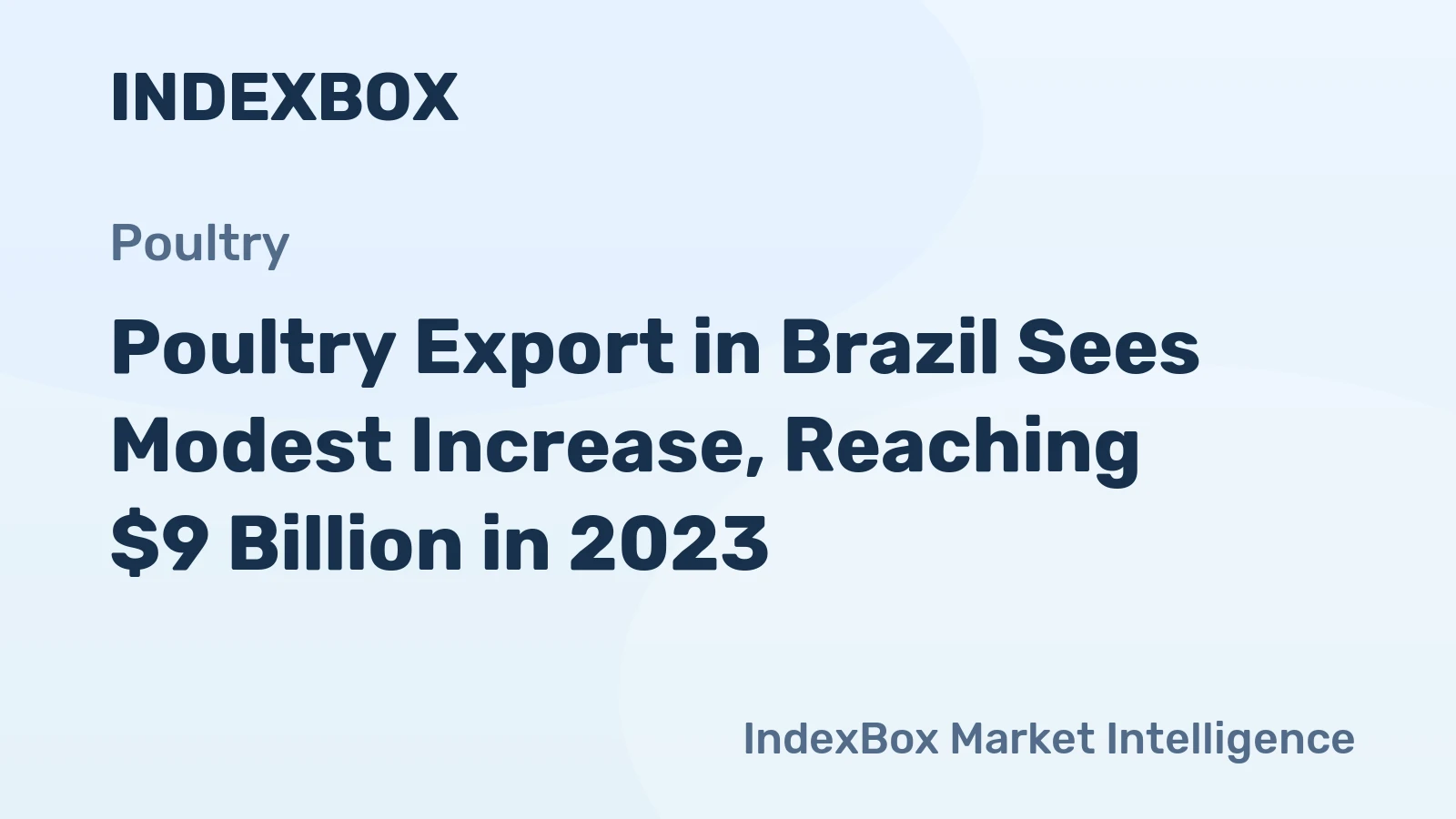 Poultry Export in Brazil Sees Modest Increase, Reaching $9 Billion in 2023