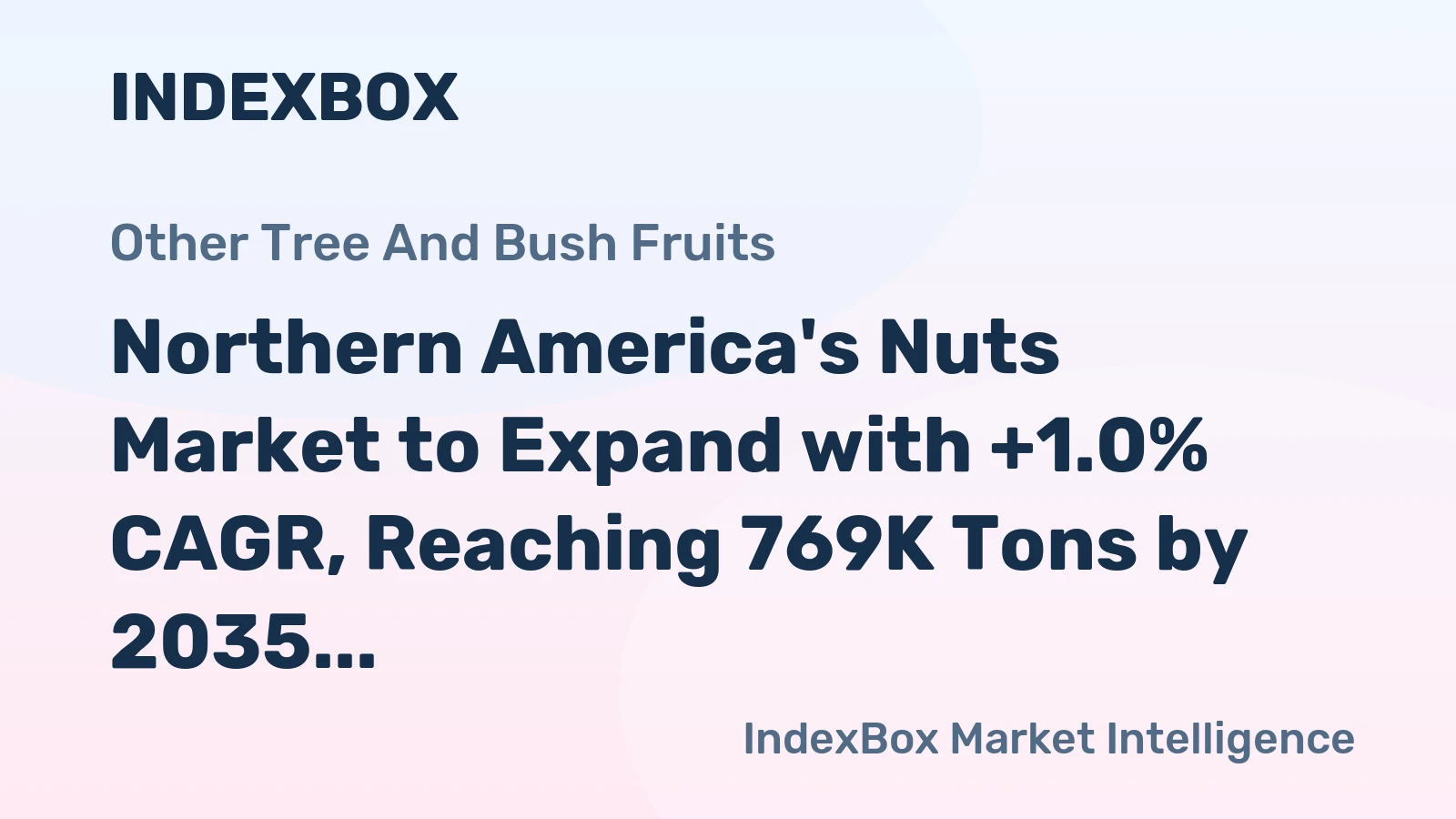 Northern America's Nuts Market to Expand with +1.0% CAGR, Reaching 769K Tons by 2035