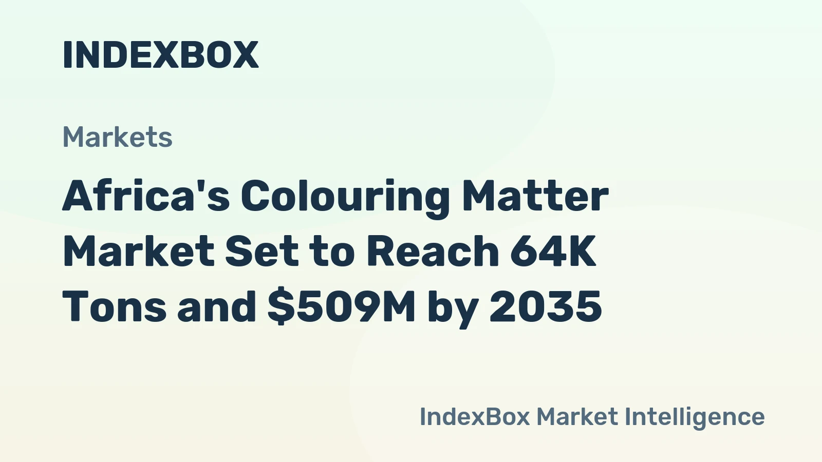 Africa's Colouring Matter Market Set to Reach 64K Tons and $509M by 2035