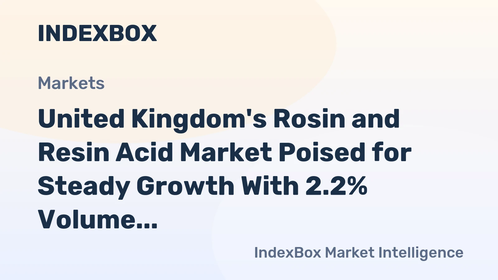 United Kingdom's Rosin and Resin Acid Market Poised for Steady Growth With 2.2% Volume CAGR Through 2035
