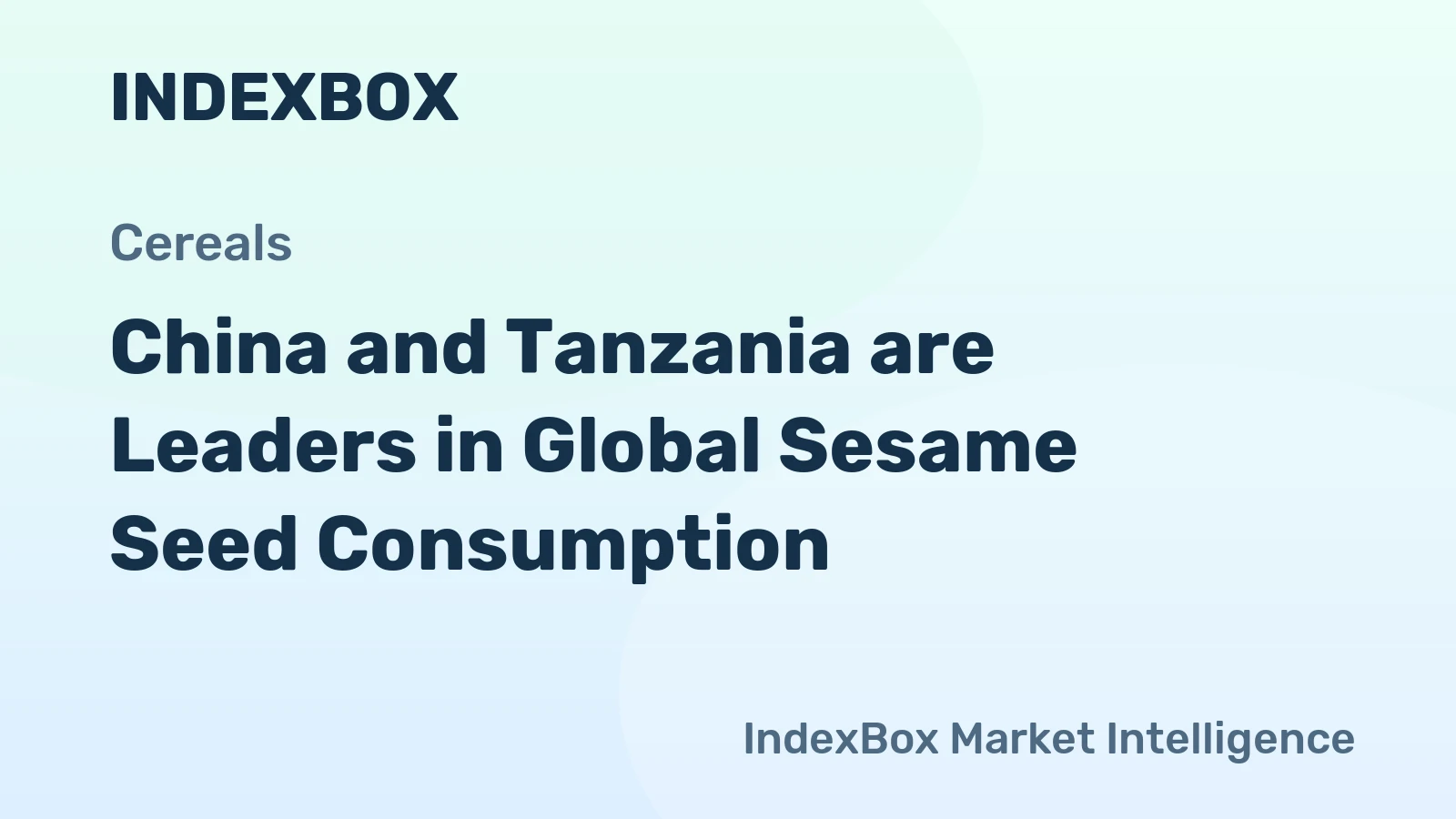 China and Tanzania are Leaders in Global Sesame Seed Consumption