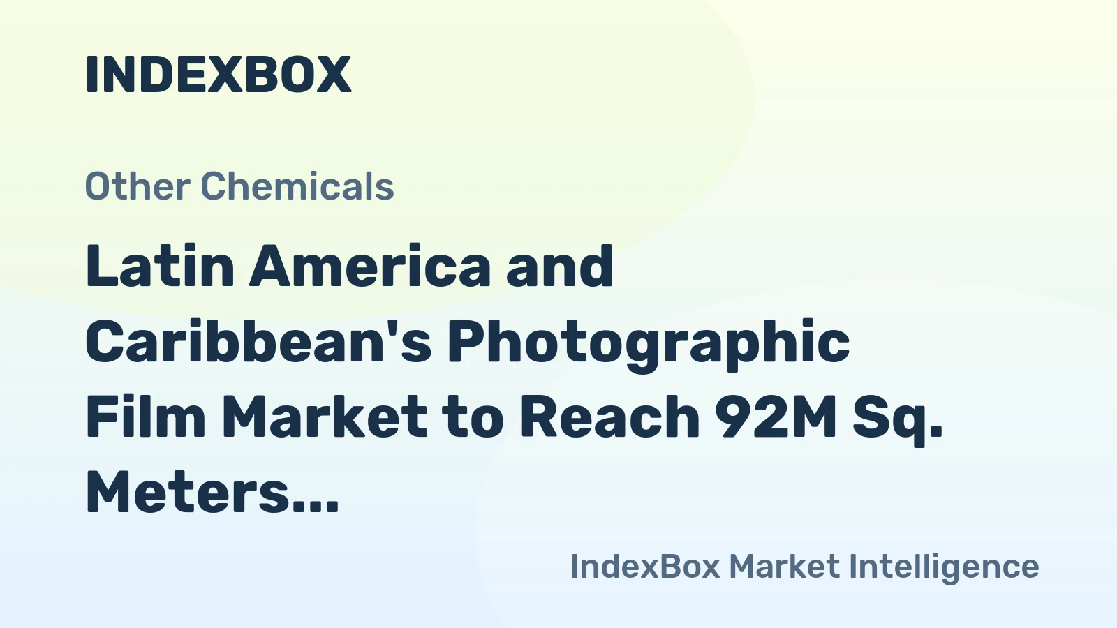 Latin America and Caribbean's Photographic Film Market to Reach 92M Sq. Meters by 2035, Valued at $523M