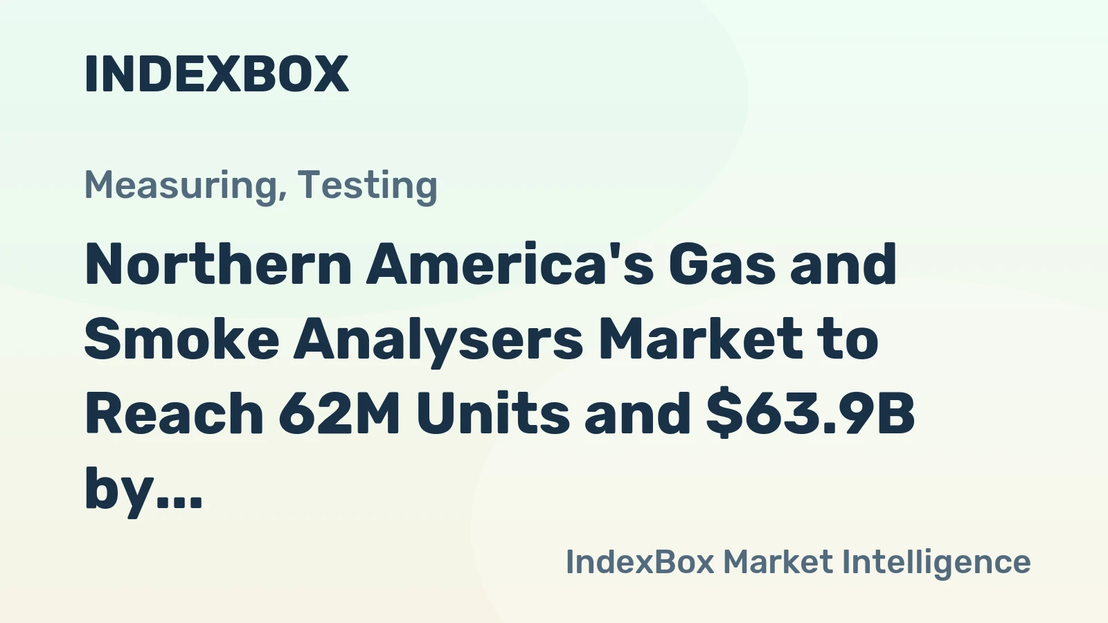 Northern America's Gas and Smoke Analysers Market to Reach 62M Units and $63.9B by 2035