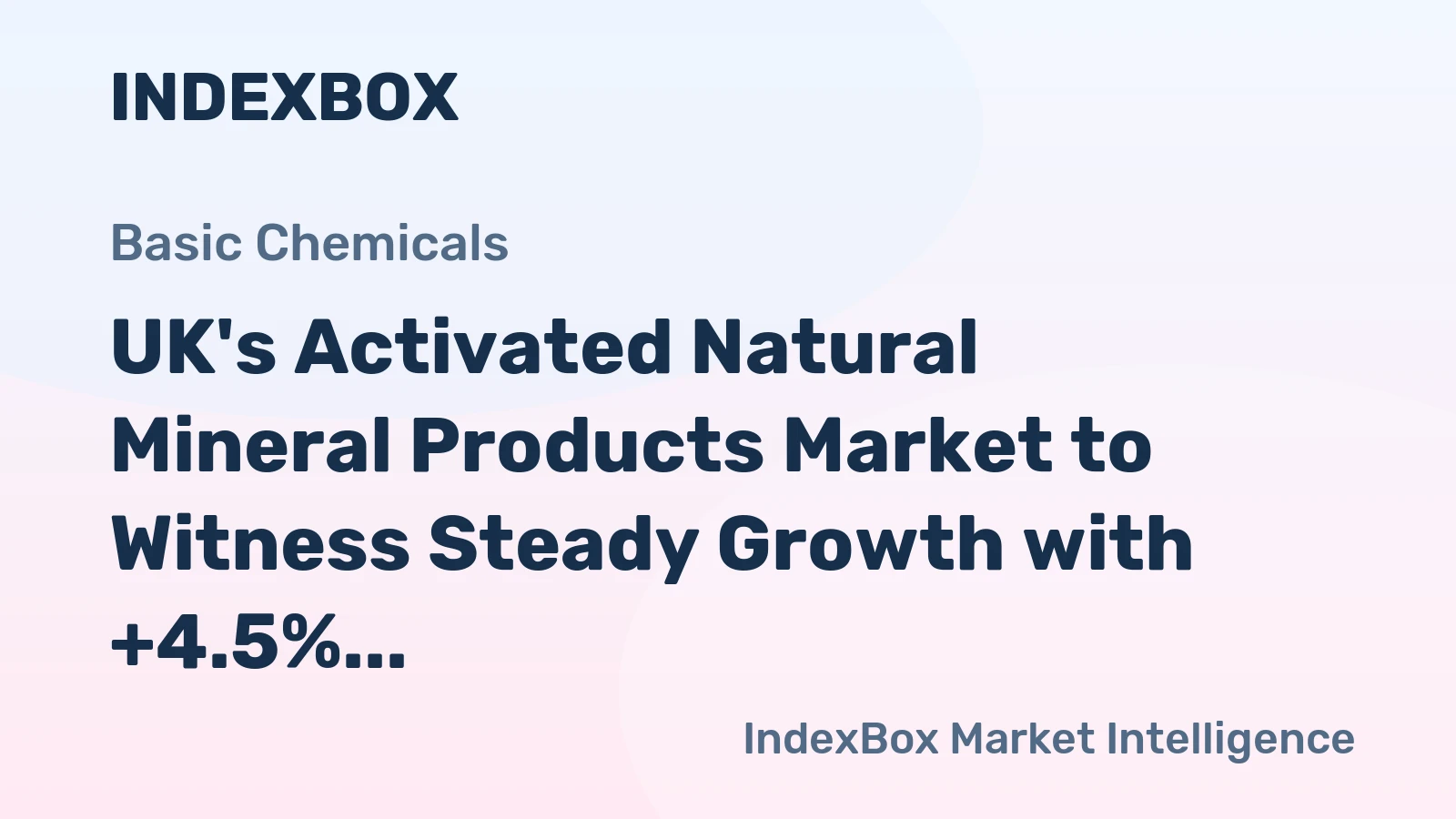 UK's Activated Natural Mineral Products Market to Witness Steady Growth with +4.5% CAGR
