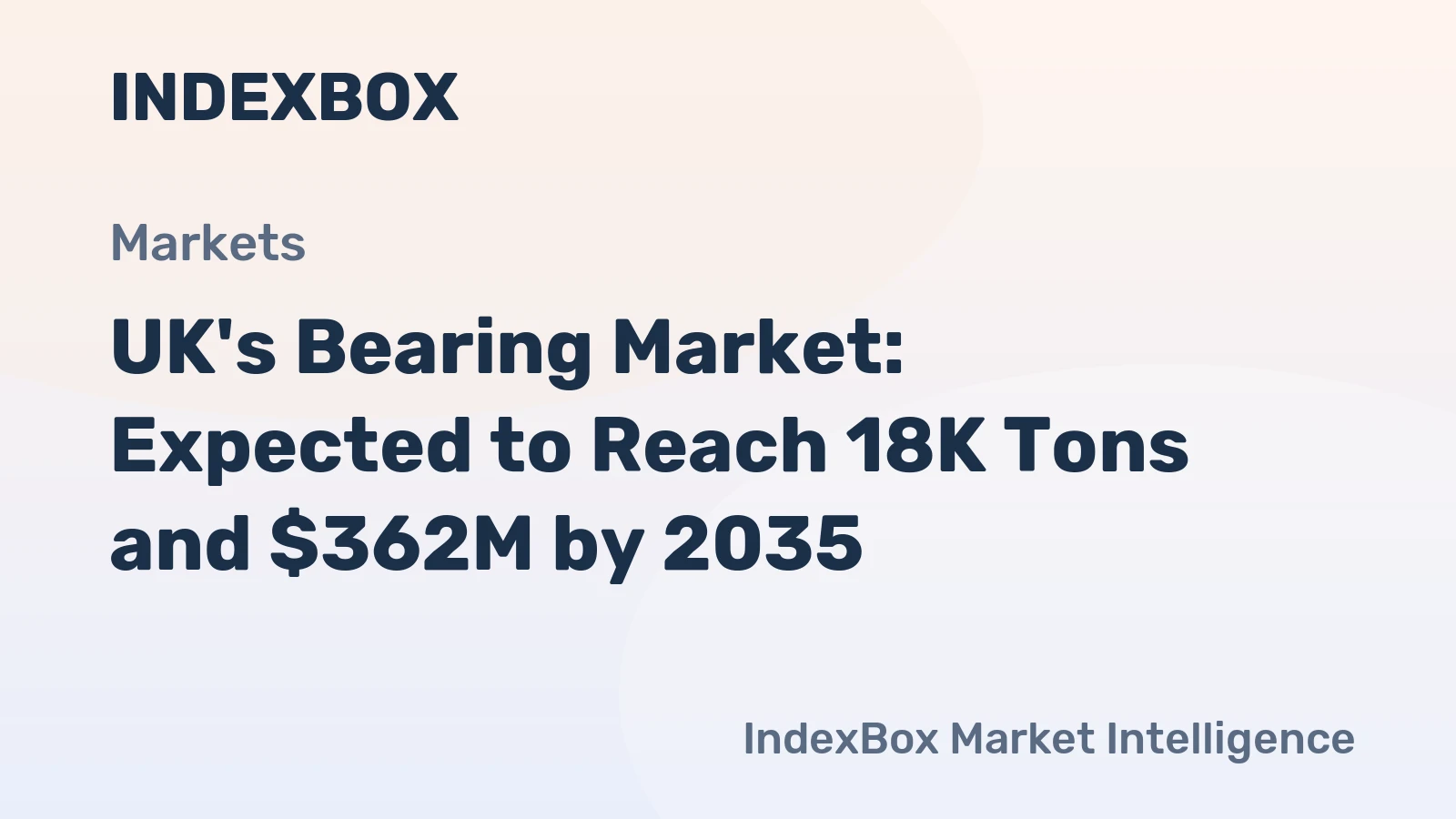 UK's Bearing Market: Expected to Reach 18K Tons and $362M by 2035