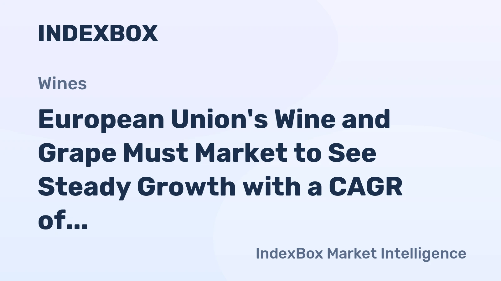 European Union's Wine and Grape Must Market to See Steady Growth with a CAGR of +0.5% from 2024-2035