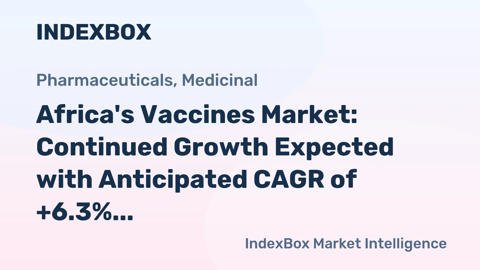 Africa's Vaccines Market: Continued Growth Expected with Anticipated CAGR of +6.3%