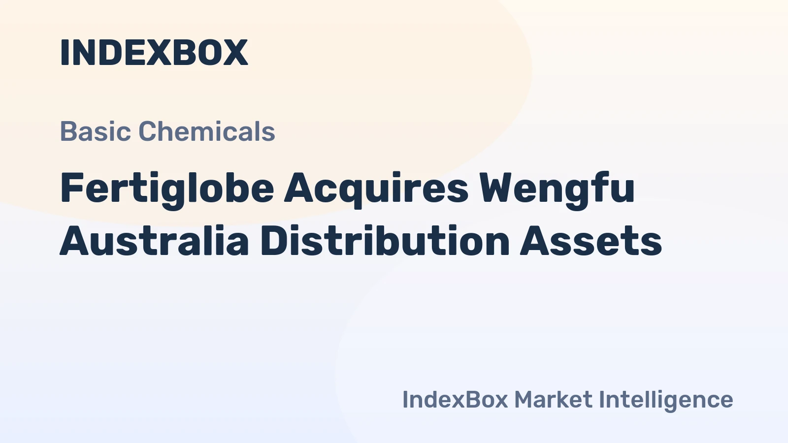 Fertiglobe Acquires Wengfu Australia Distribution Assets