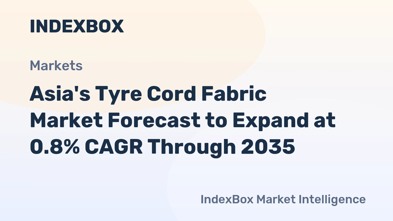 Asia's Tyre Cord Fabric Market Forecast to Expand at 0.8% CAGR Through 2035