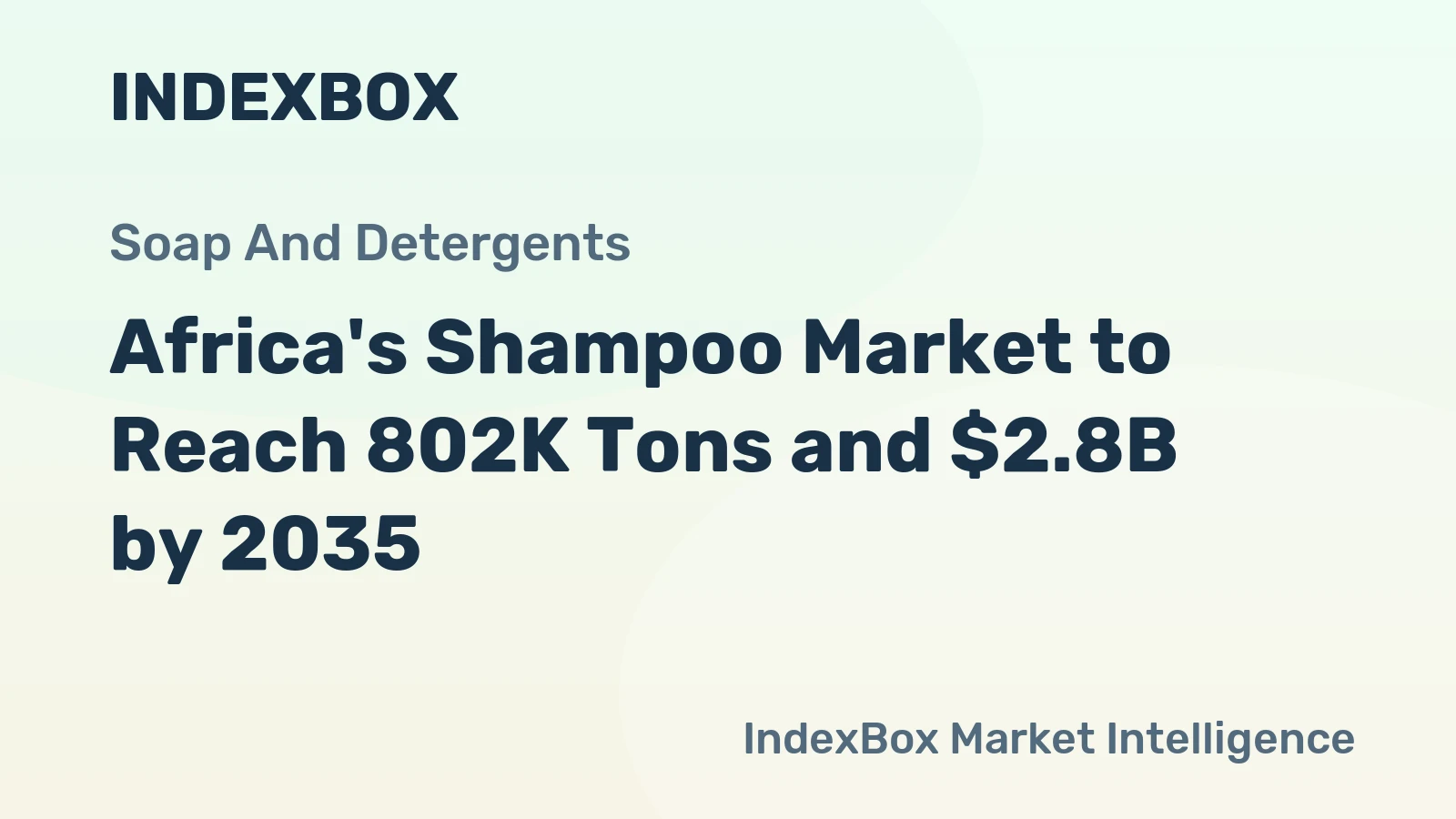 Africa's Shampoo Market to Reach 802K Tons and $2.8B by 2035