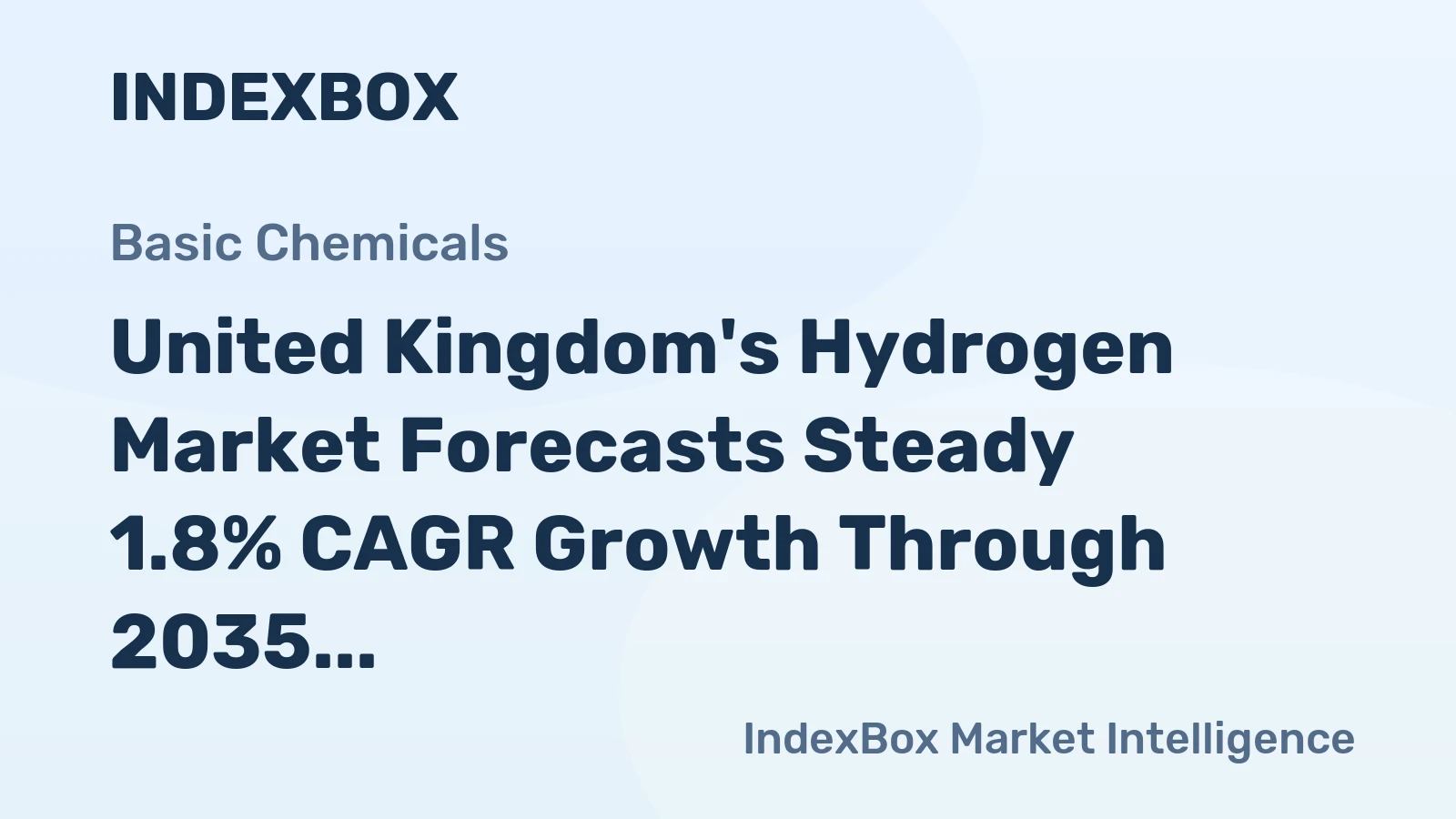 United Kingdom's Hydrogen Market Forecasts Steady 1.8% CAGR Growth Through 2035