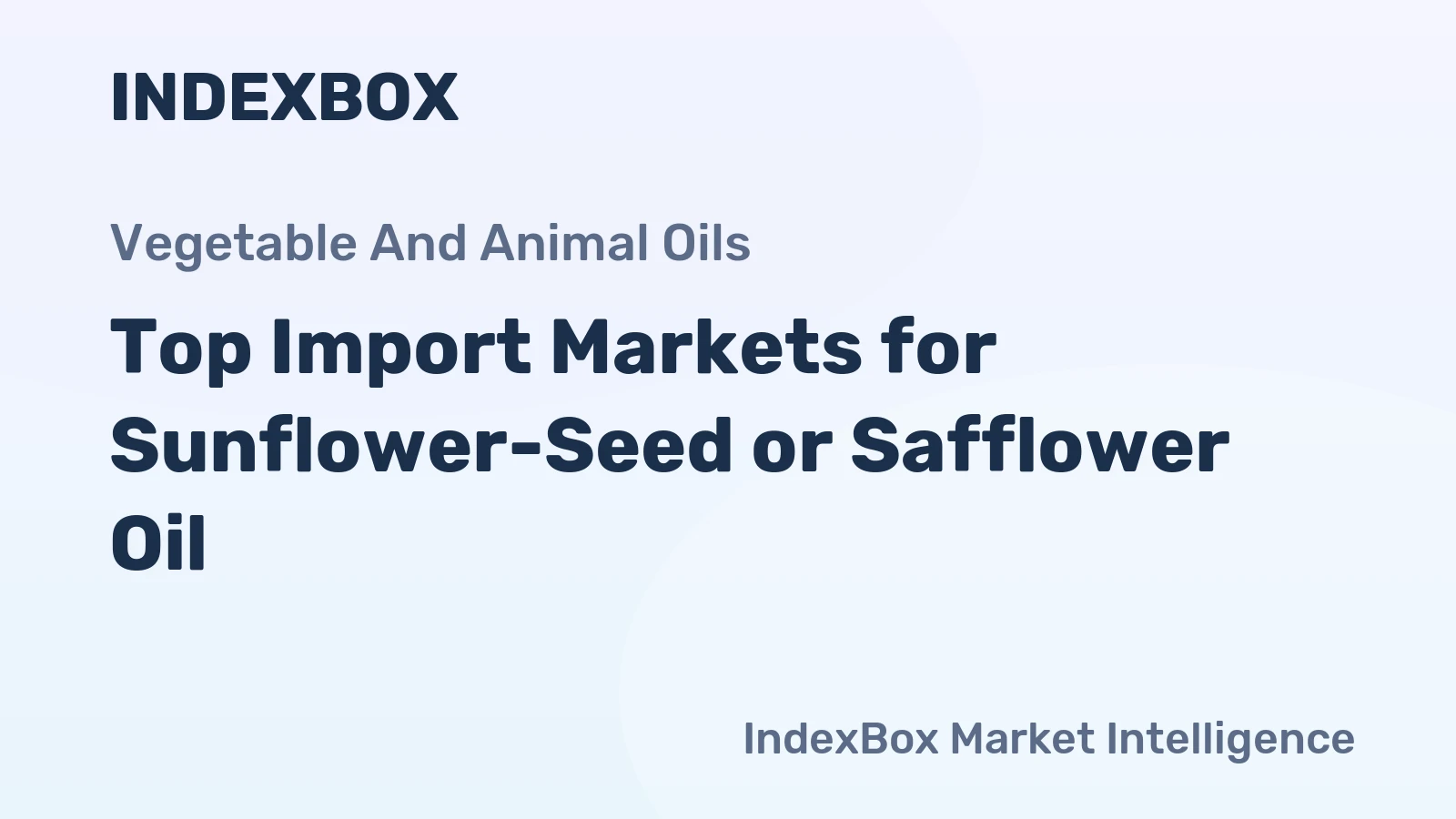 Top Import Markets for Sunflower-Seed or Safflower Oil