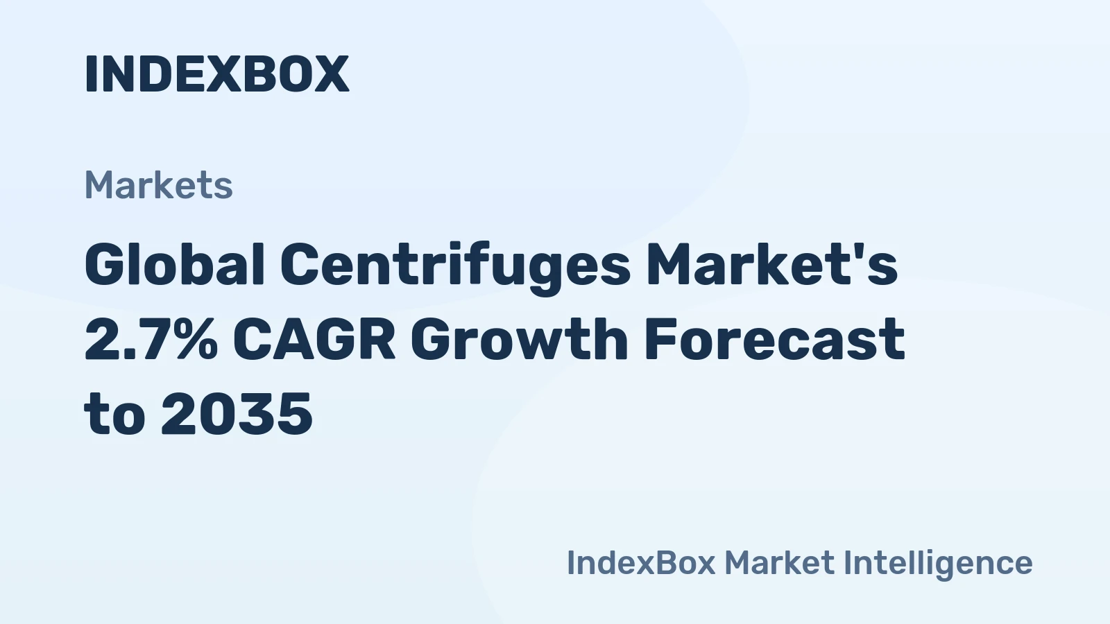 Global Centrifuges Market's 2.7% CAGR Growth Forecast to 2035