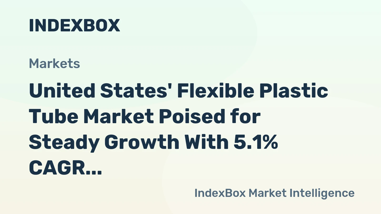 United States' Flexible Plastic Tube Market Poised for Steady Growth With 5.1% CAGR in Value