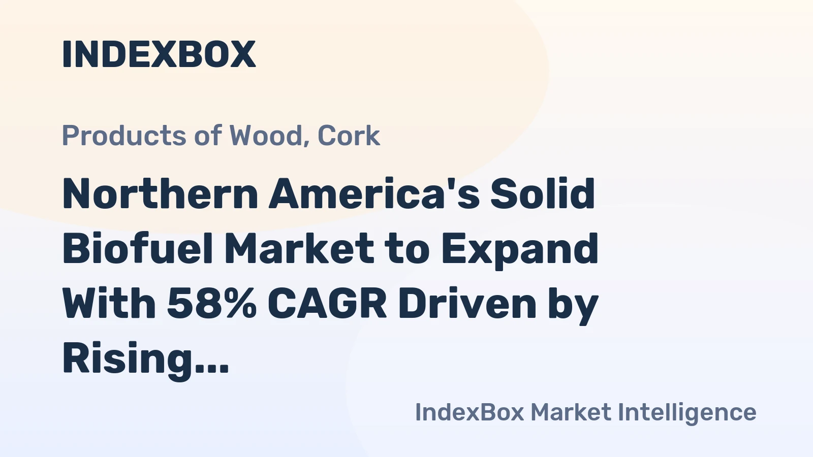 Northern America's Solid Biofuel Market to Expand With 58% CAGR Driven by Rising Demand