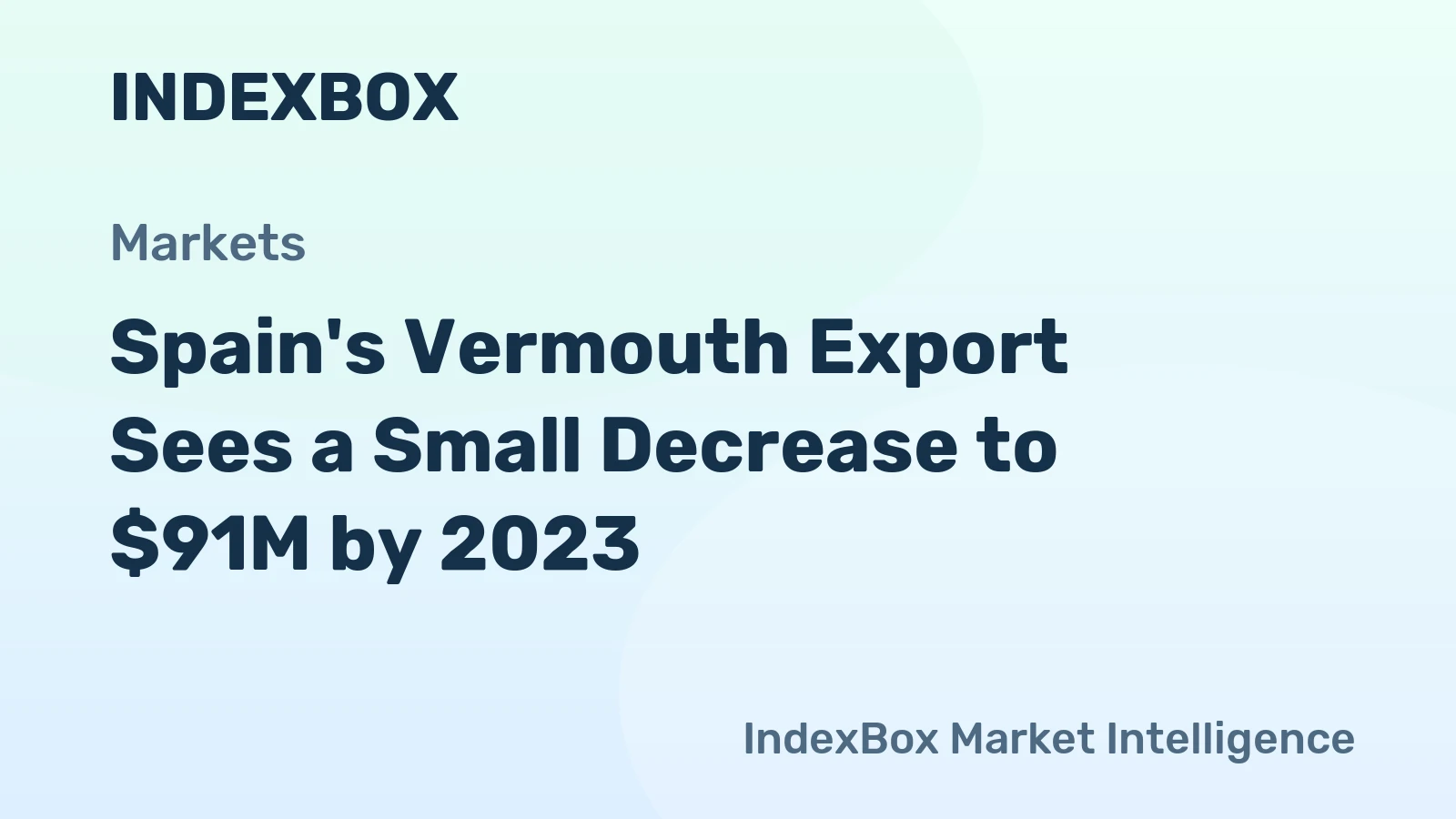 Spain's Vermouth Export Sees a Small Decrease to $91M by 2023