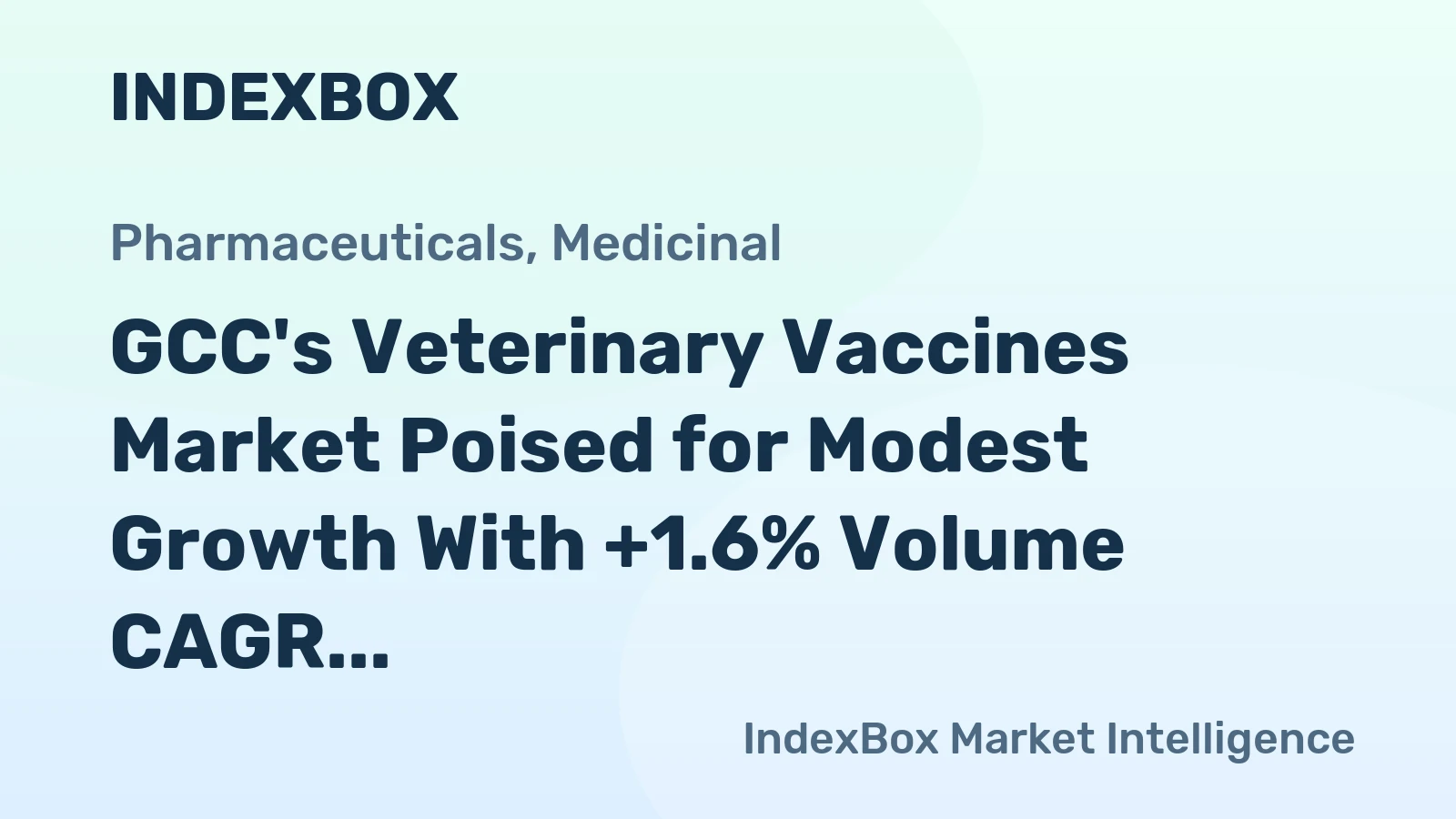 GCC's Veterinary Vaccines Market Poised for Modest Growth With +1.6% Volume CAGR Through 2035
