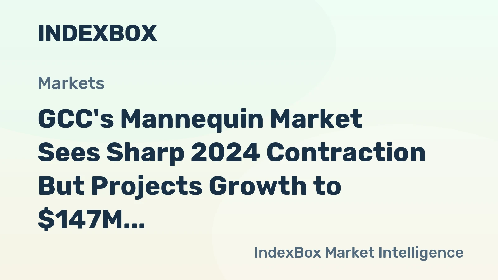 GCC's Mannequin Market Sees Sharp 2024 Contraction But Projects Growth to $147M