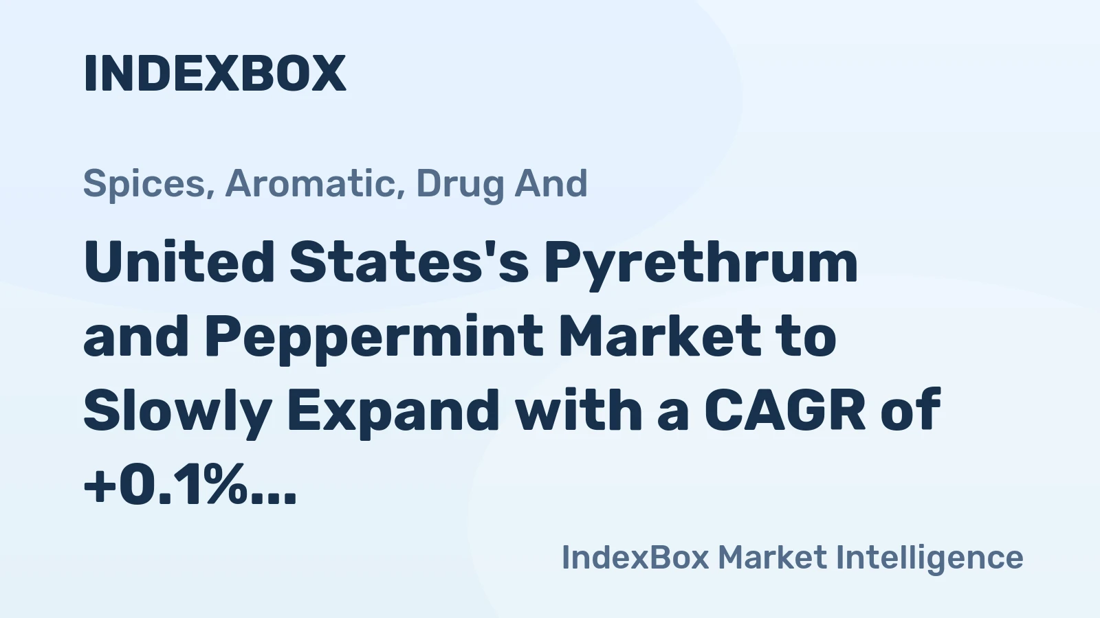 United States's Pyrethrum and Peppermint Market to Slowly Expand with a CAGR of +0.1% from 2024 to 2035