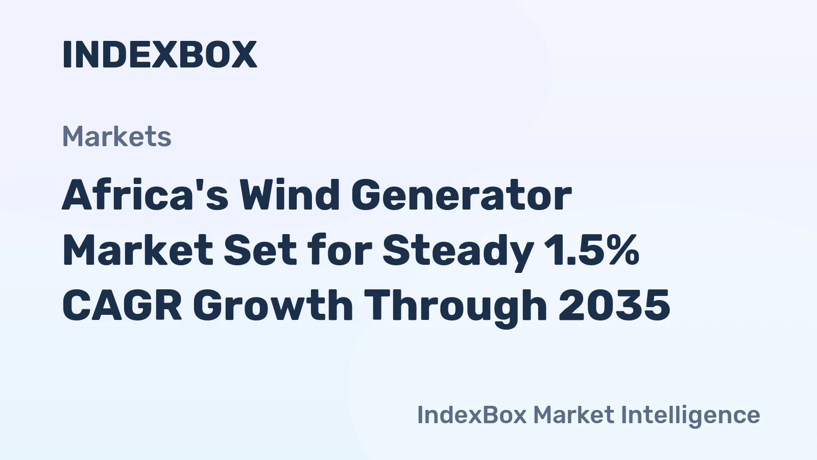 Africa's Wind Generator Market Set for Steady 1.5% CAGR Growth Through 2035