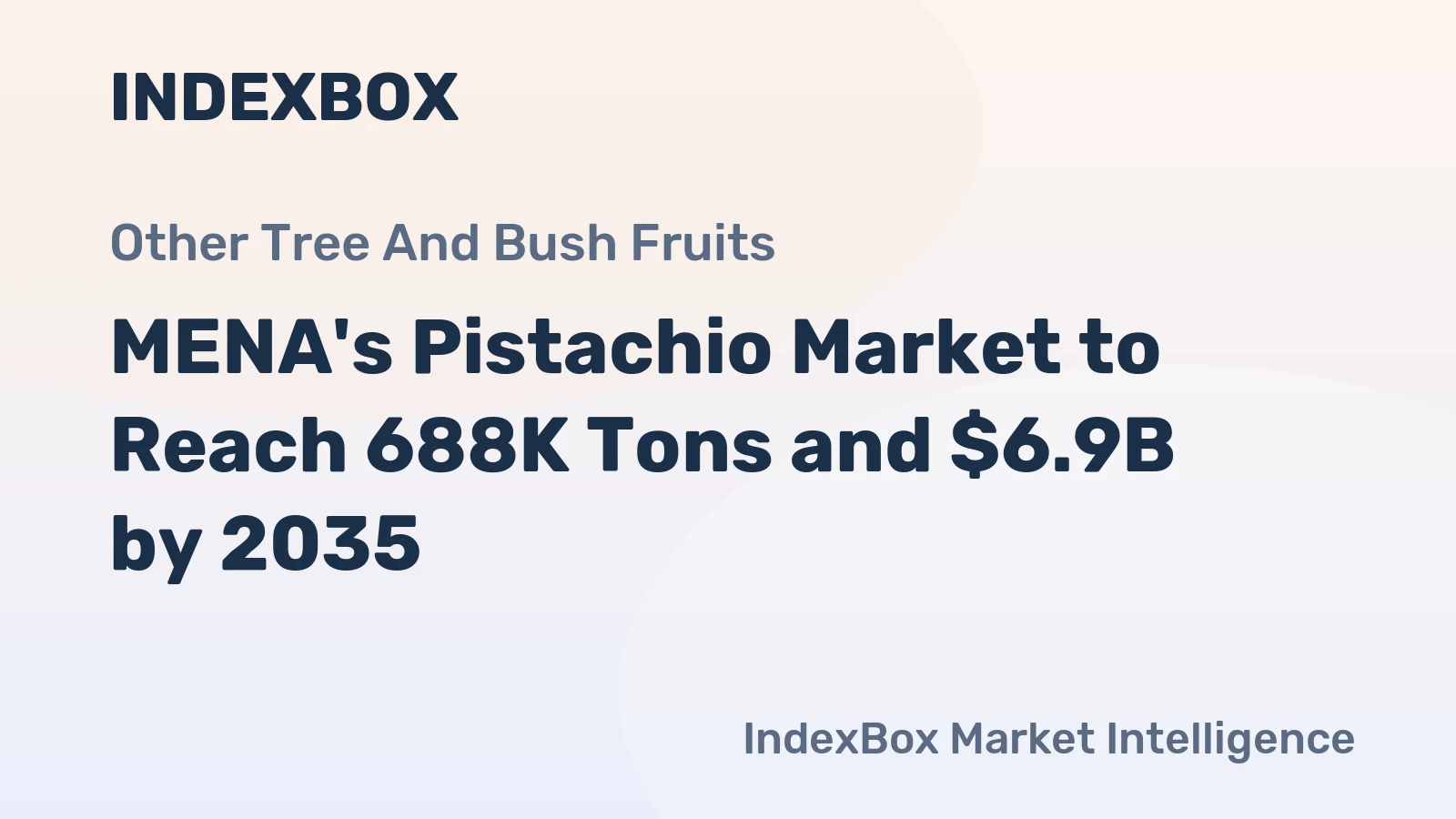 MENA's Pistachio Market to Reach 688K Tons and $6.9B by 2035