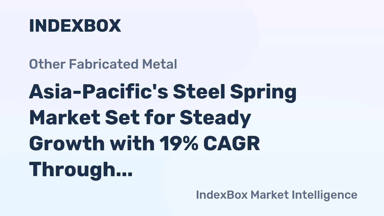 Asia-Pacific's Steel Spring Market Set for Steady Growth with 19% CAGR Through 2035