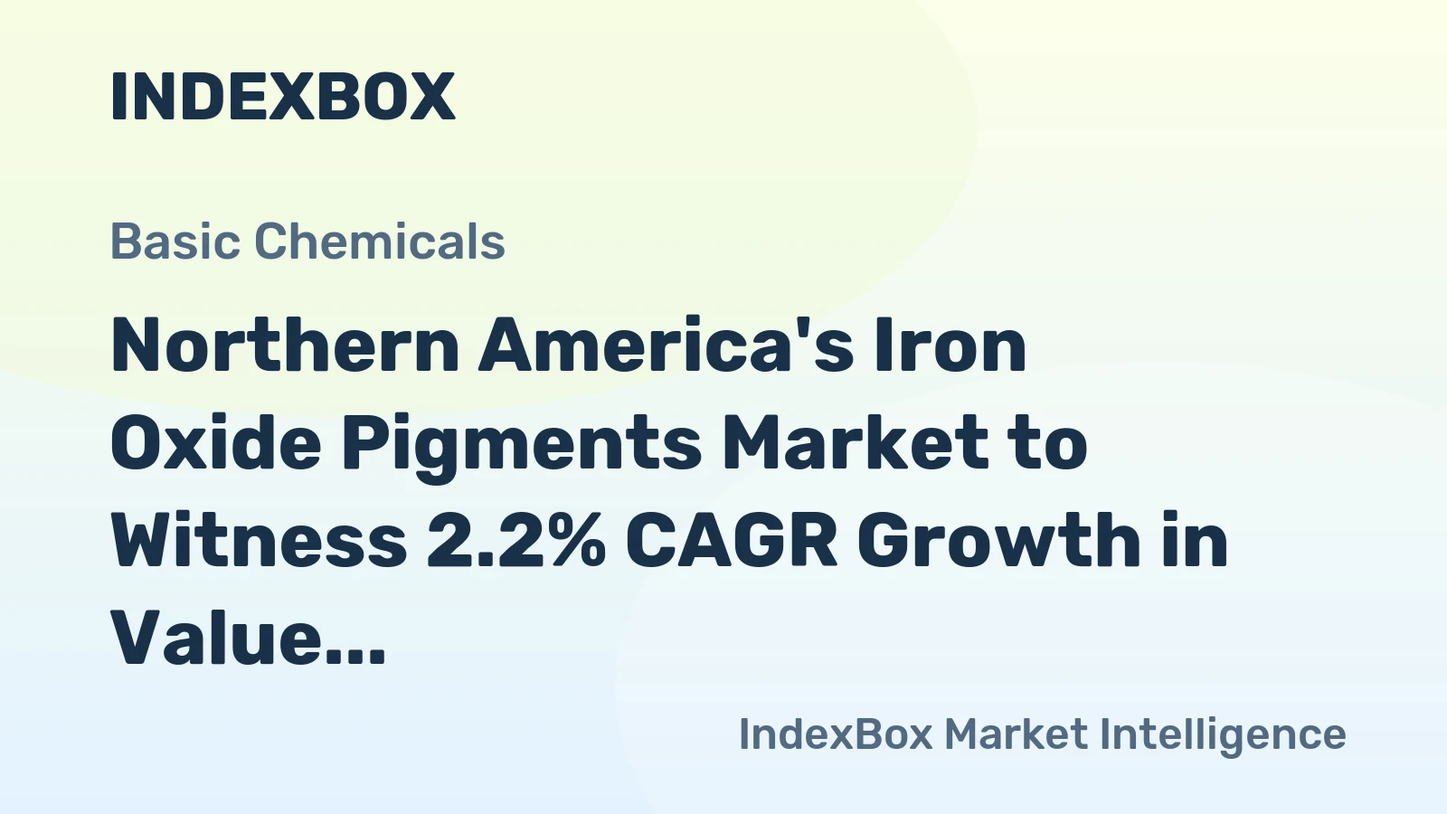 Northern America's Iron Oxide Pigments Market to Witness 2.2% CAGR Growth in Value by 2035