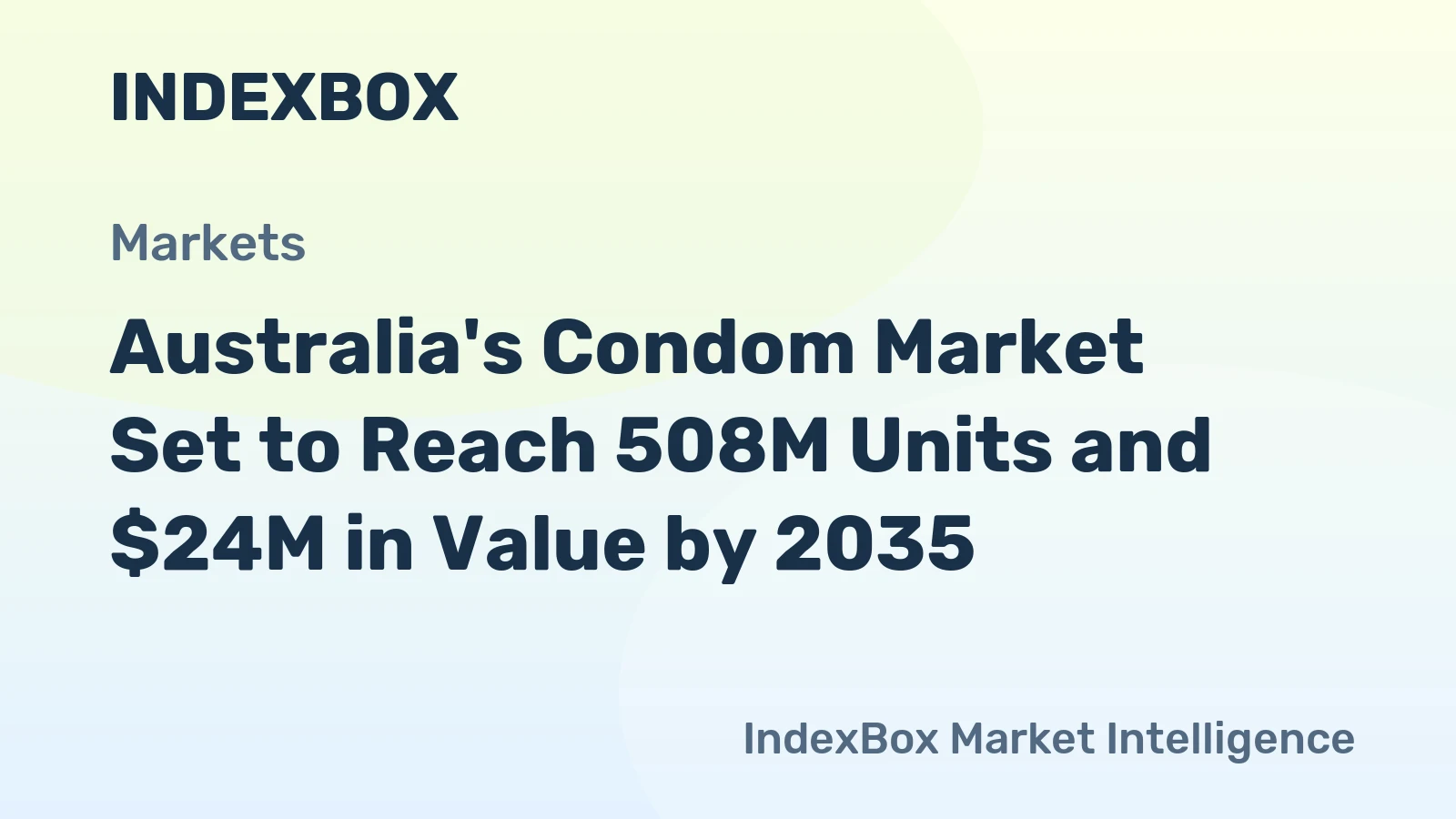 Australia's Condom Market Set to Reach 508M Units and $24M in Value by 2035