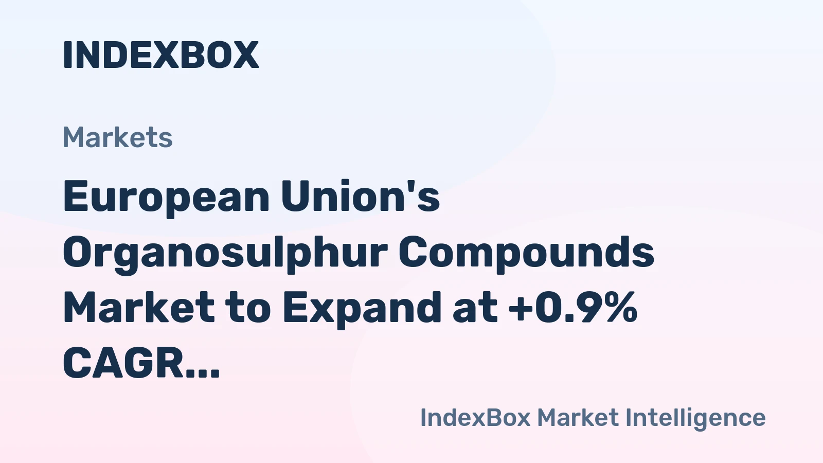 European Union's Organosulphur Compounds Market to Expand at +0.9% CAGR, Reaching 533K Tons by 2035