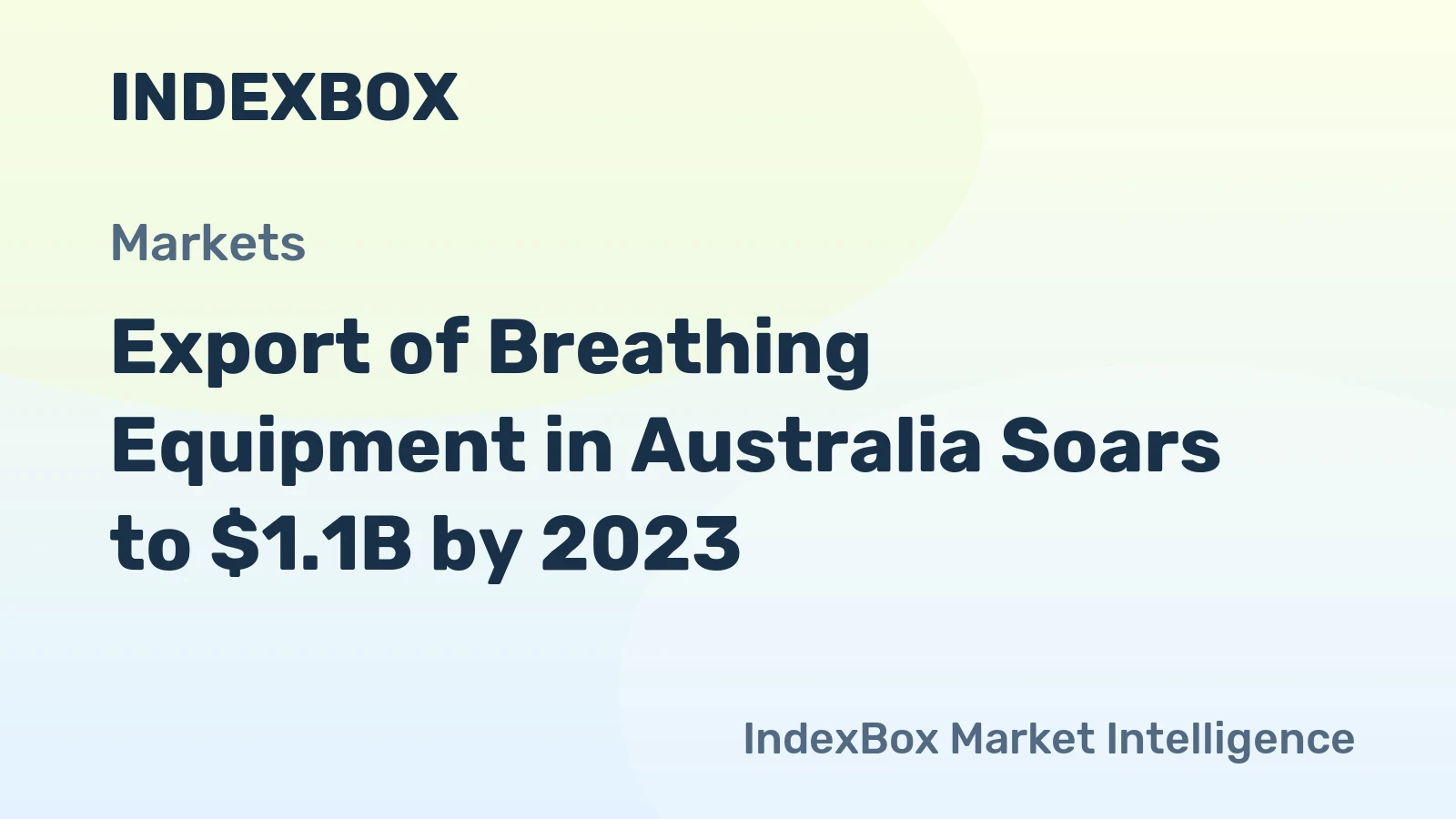 Export of Breathing Equipment in Australia Soars to $1.1B by 2023