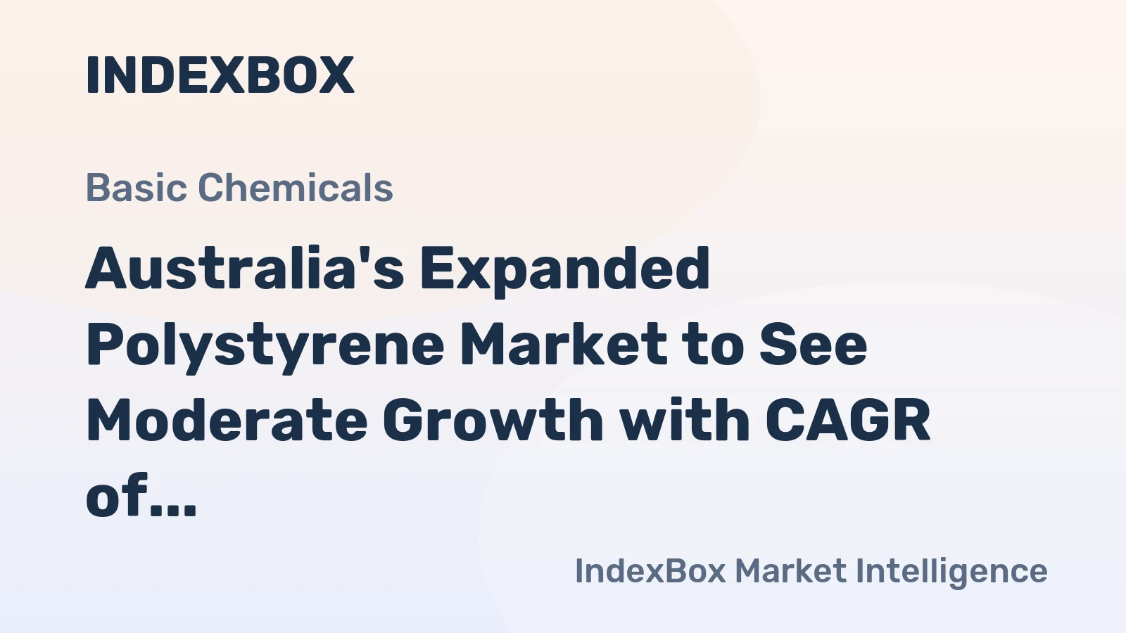 Australia's Expanded Polystyrene Market to See Moderate Growth with CAGR of +1.5% from 2024-2035