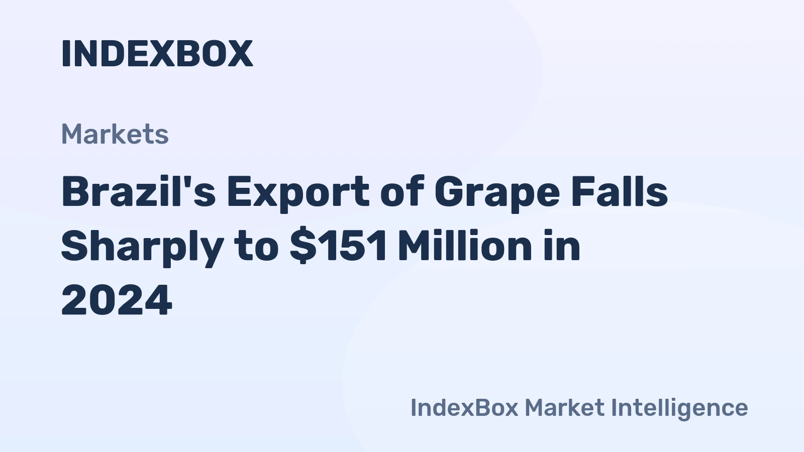 Brazil's Export of Grape Falls Sharply to $151 Million in 2024